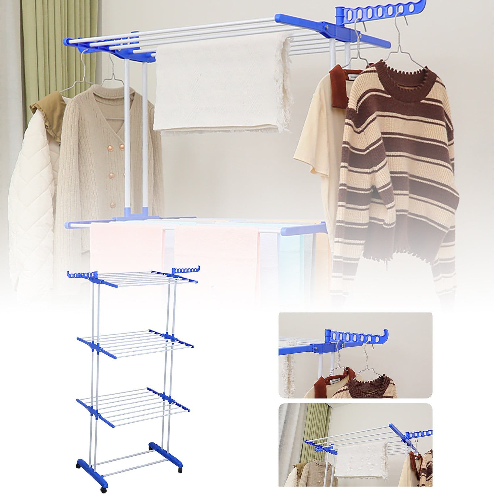 Modern Foldable Clothes Rack - Transform Small Spaces with Style ...