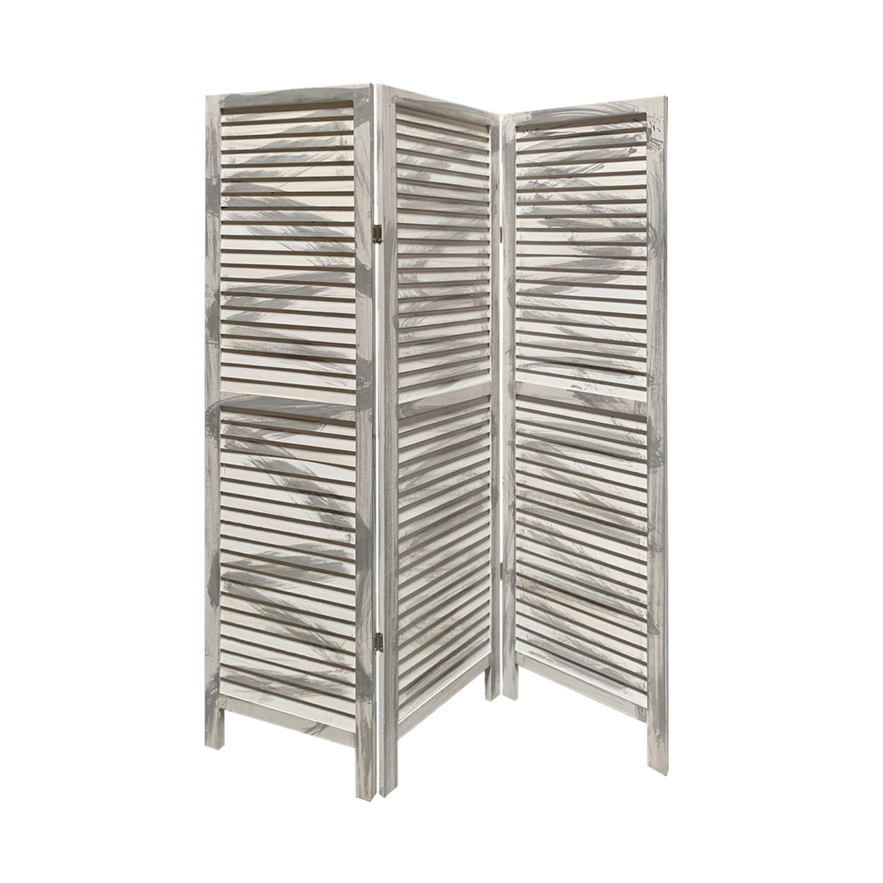 Modern Foldable Indoor 3 Panel Shutter Screen Room Divider - Walmart.com