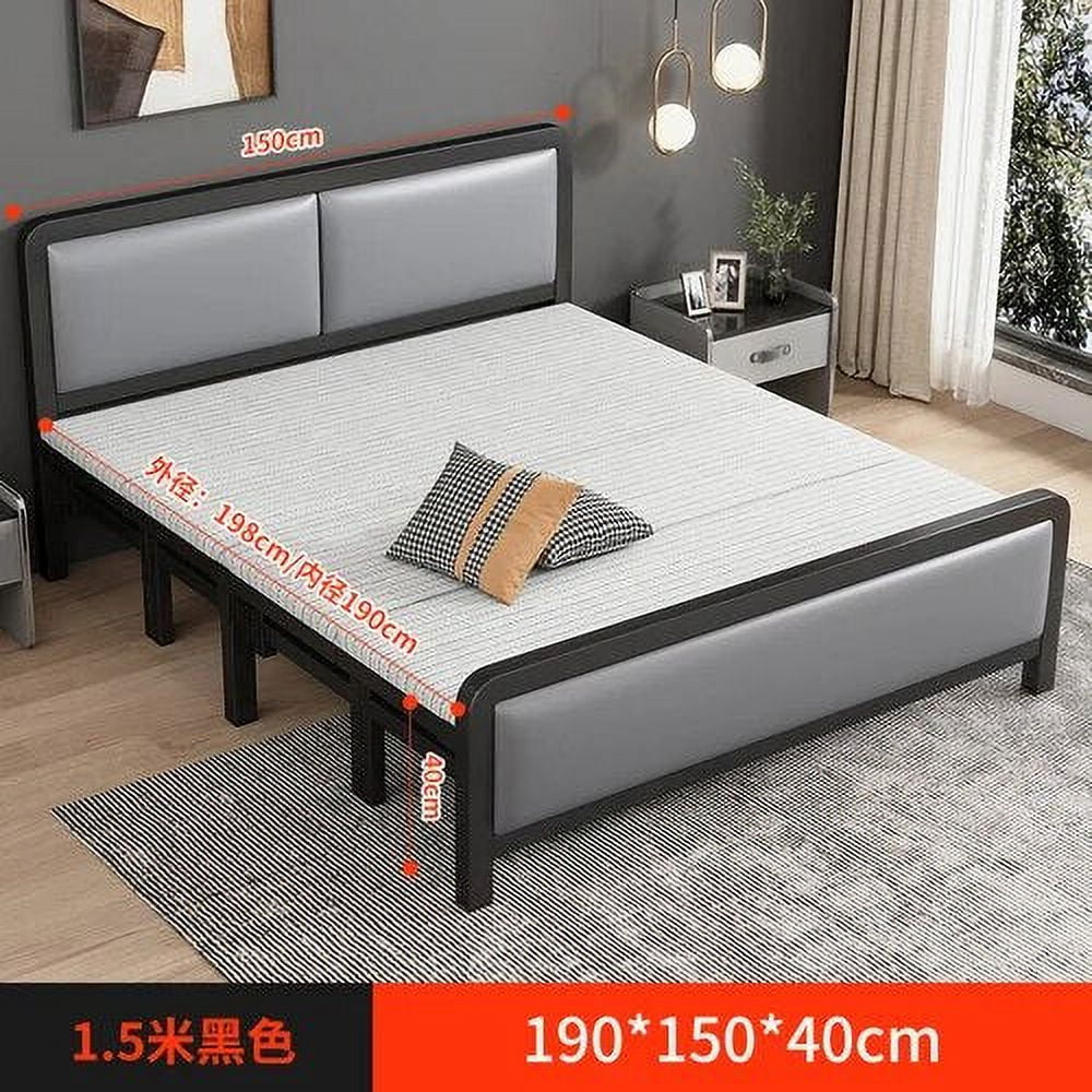 Modern Foldable Loft Bed Double Patio Metal Day Floor Nordic Bed Frame ...