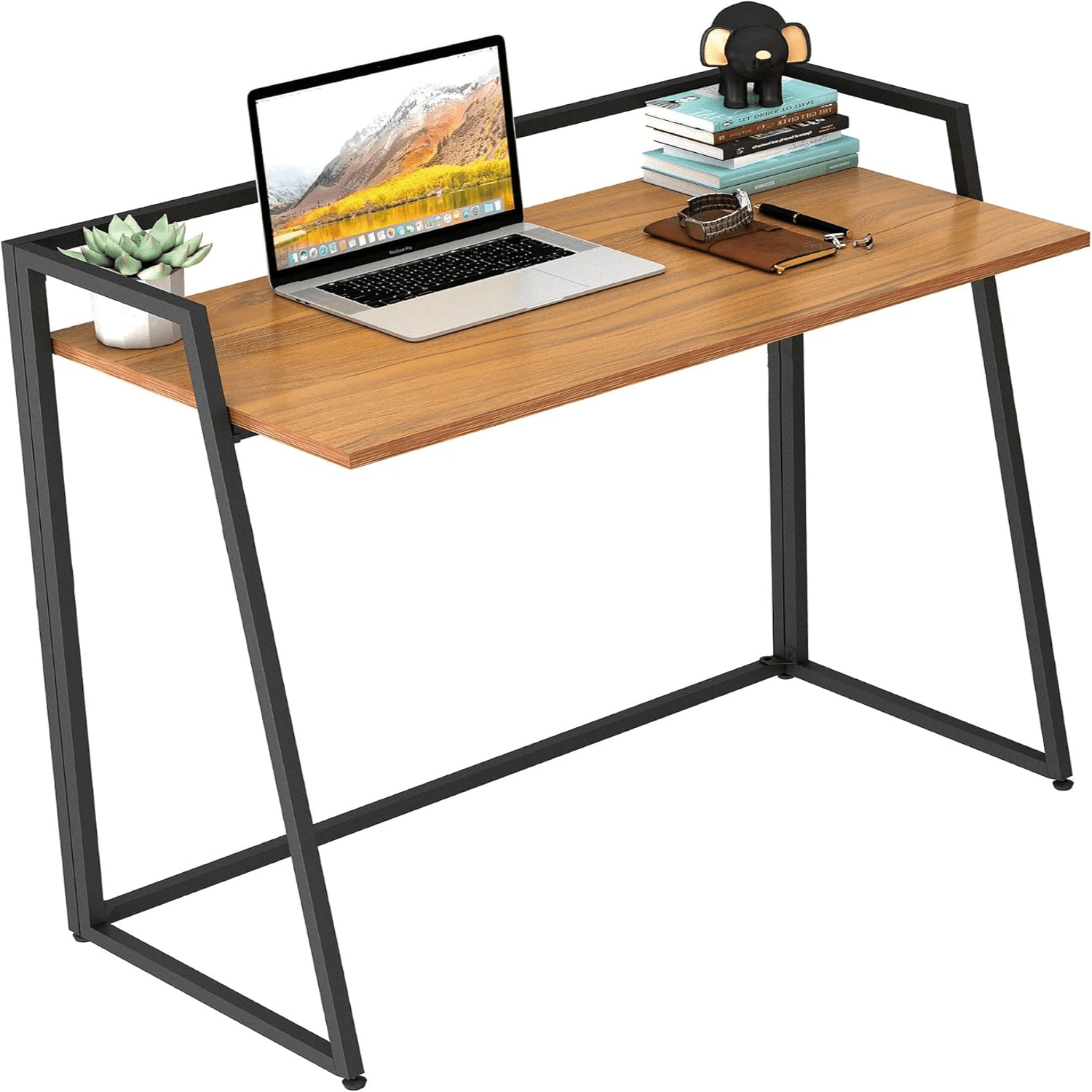 Modern Folding Desk Computer Desk no Assembly Foldable Desks 33-inch ...