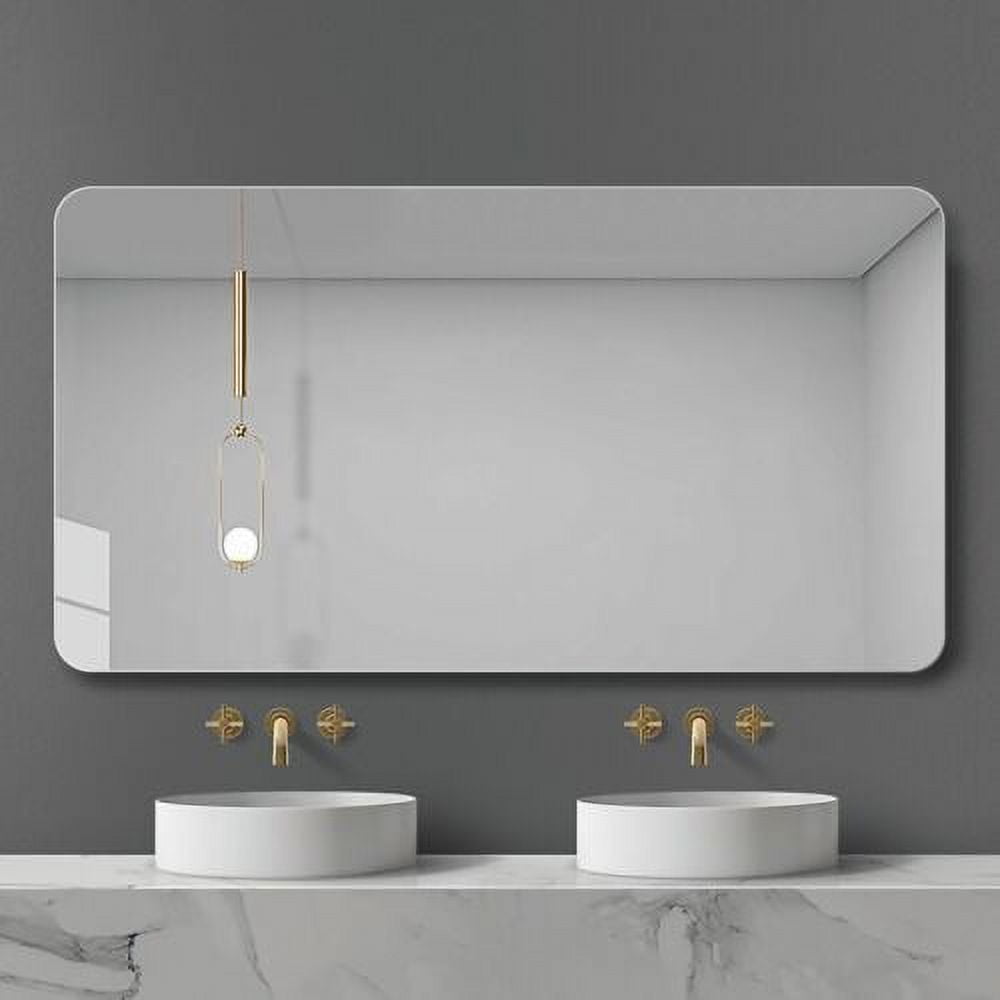 Modern Frameless Vanity Mirror for Bathroom - Distortion-Free ...
