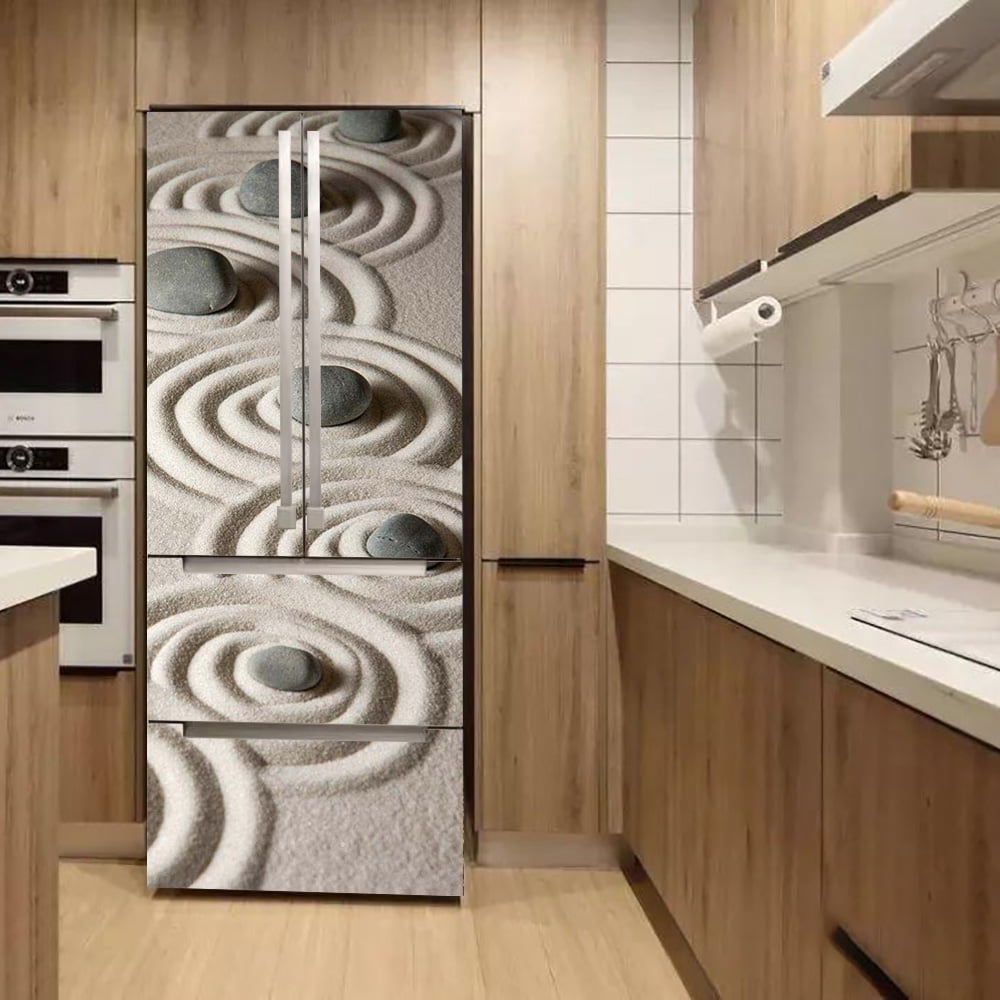 Modern Fridge Decoration Wallpaper Peel And Stick Vinyl Mural On ...