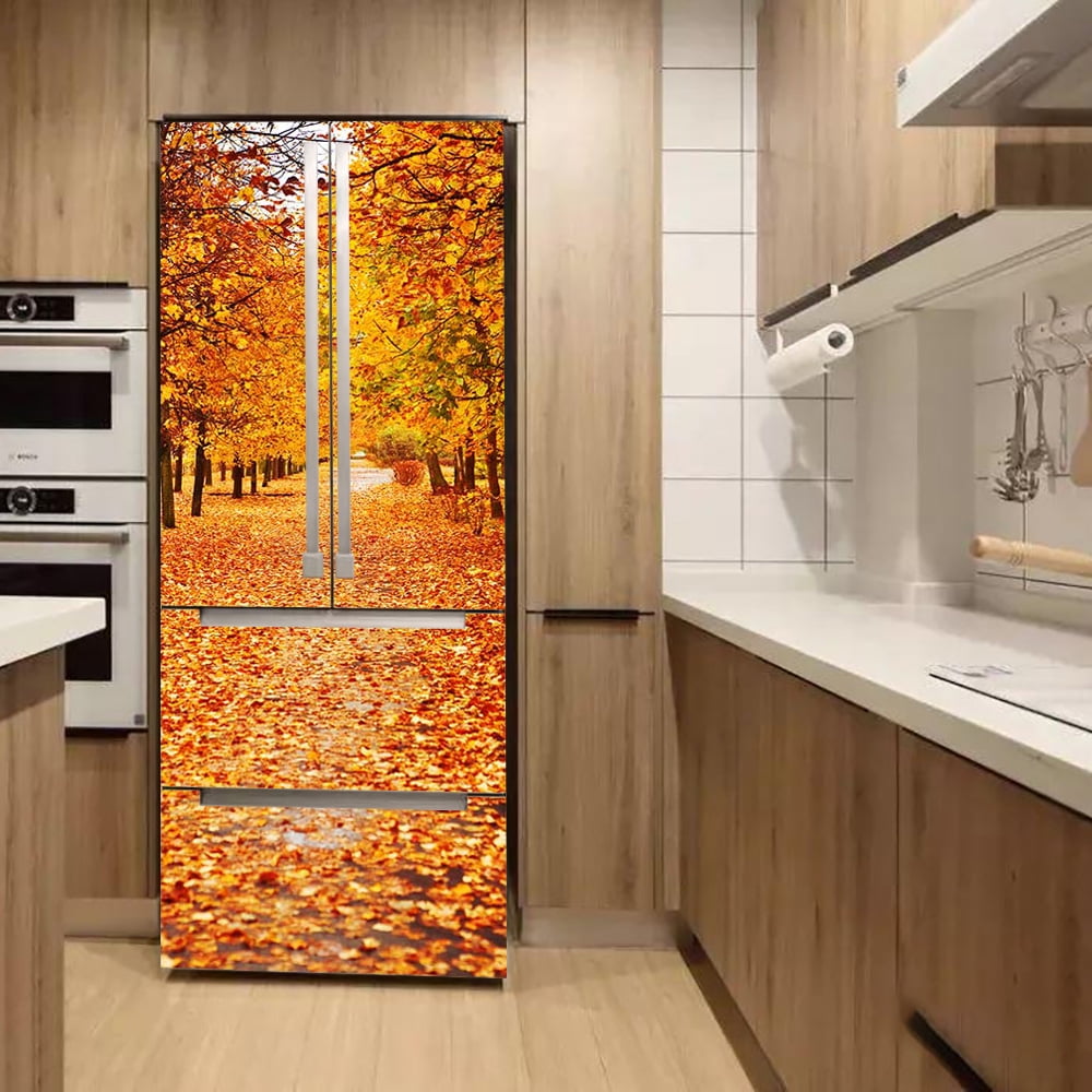 Modern Fridge Decoration Wallpaper Peel And Stick Vinyl Mural On ...