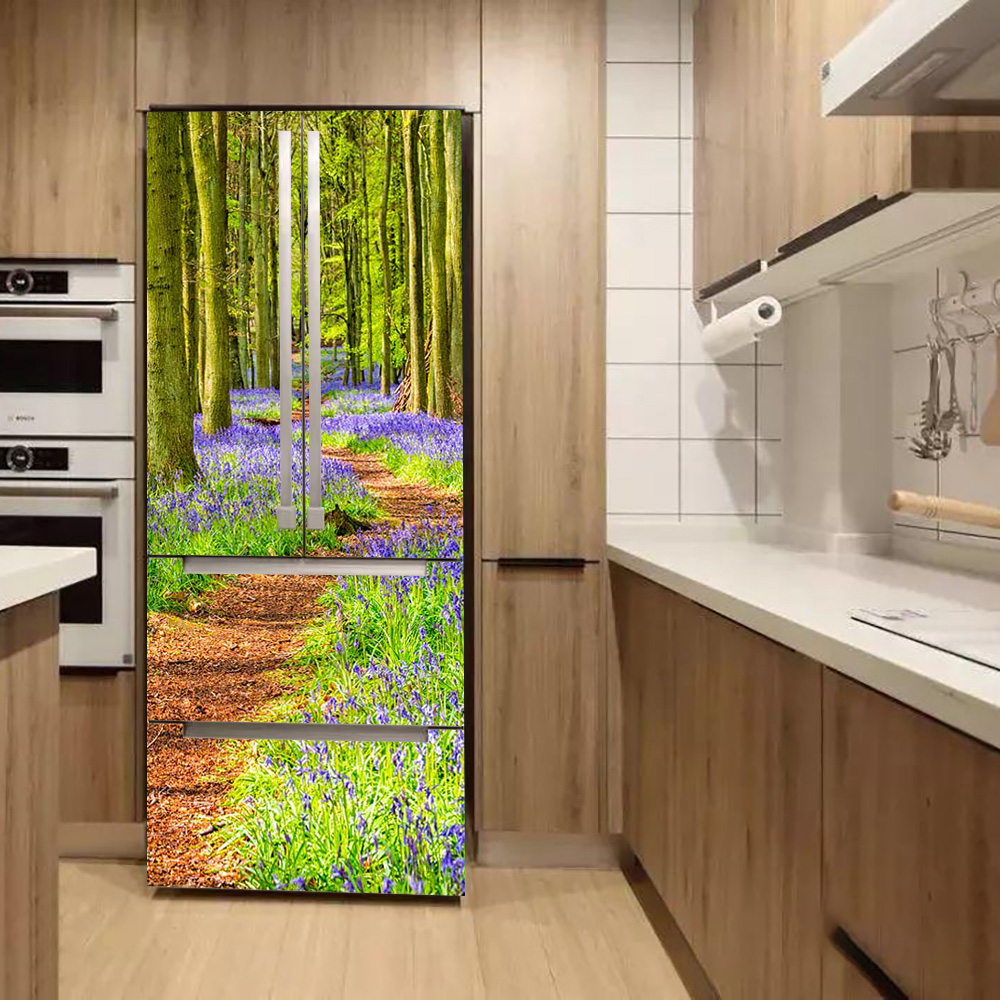 Modern Fridge Decoration Wallpaper Peel And Stick Vinyl Mural On ...