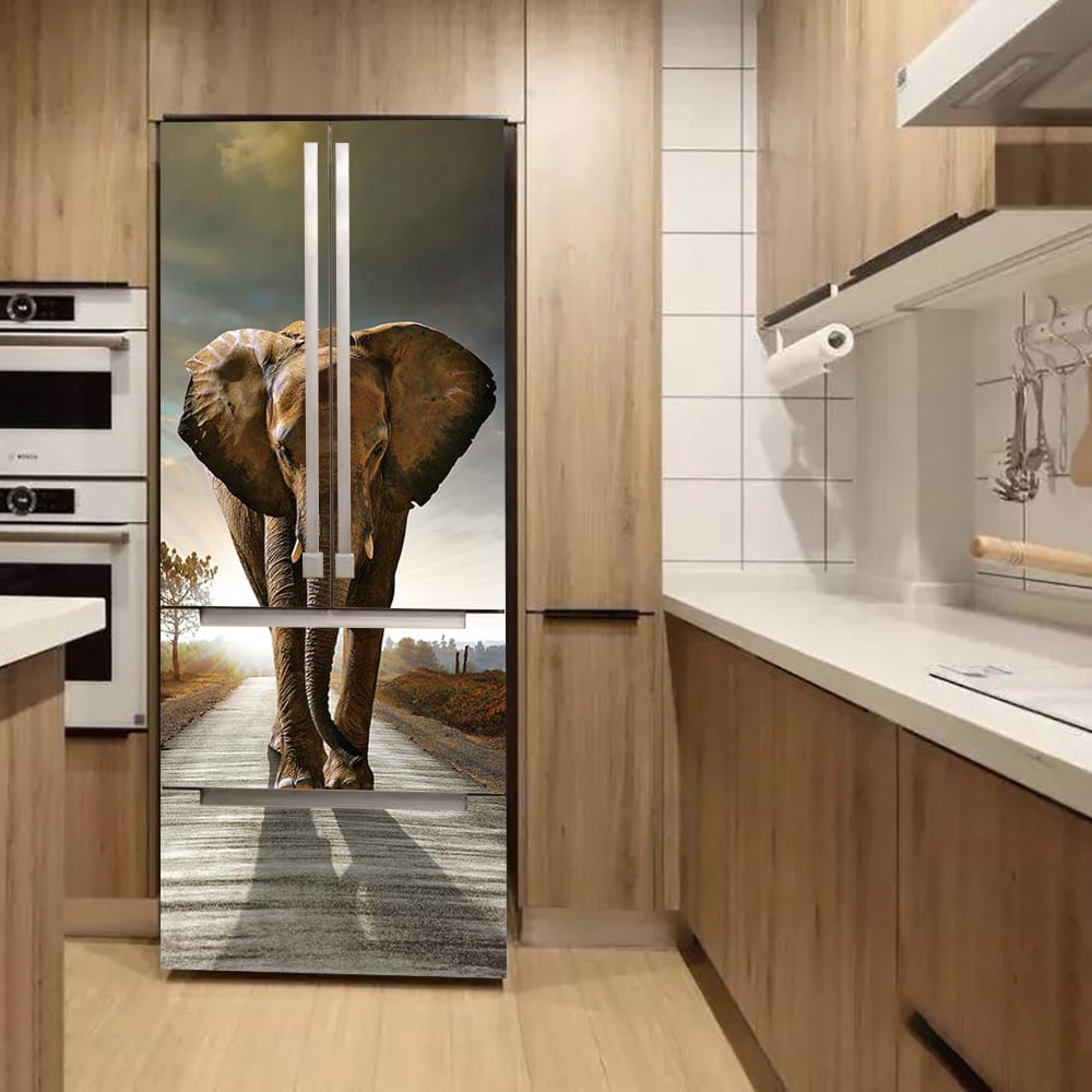 Modern Fridge Decoration Wallpaper Peel And Stick Vinyl Mural On ...