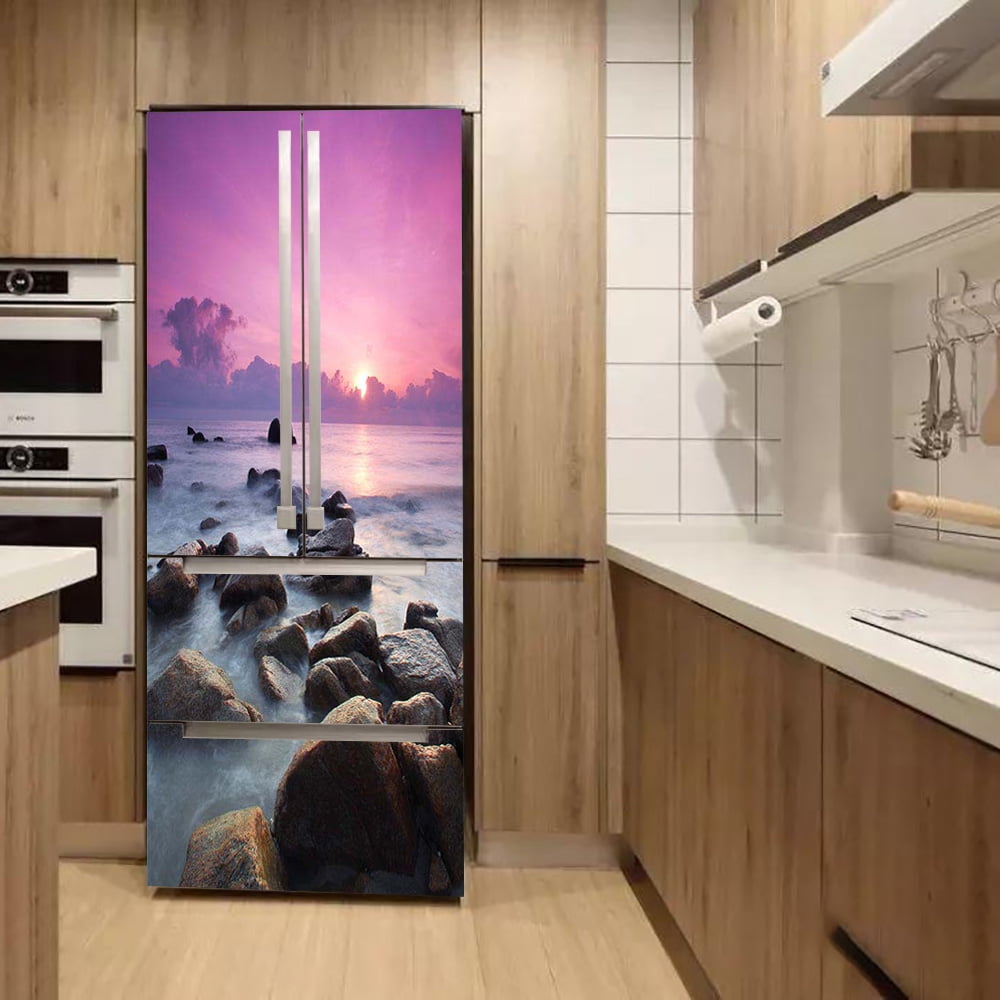 Modern Fridge Decoration Wallpaper Peel And Stick Vinyl Mural On ...