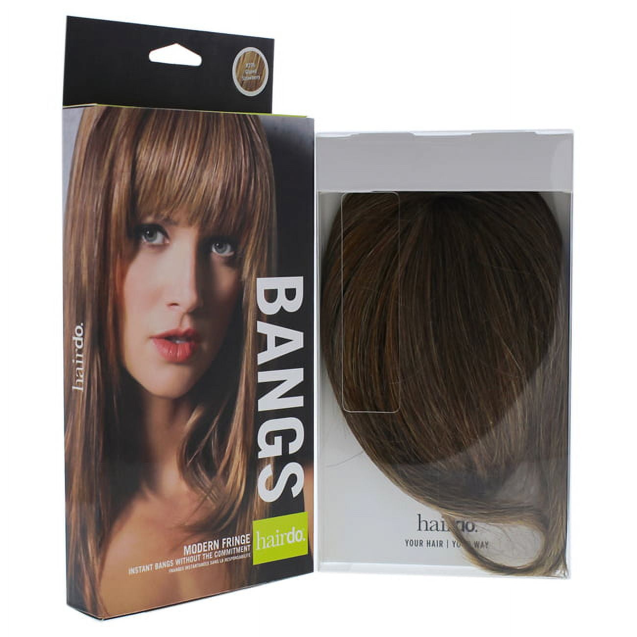 Modern Fringe Clip In Bang - R29S Glazed Strawberry - Walmart.com