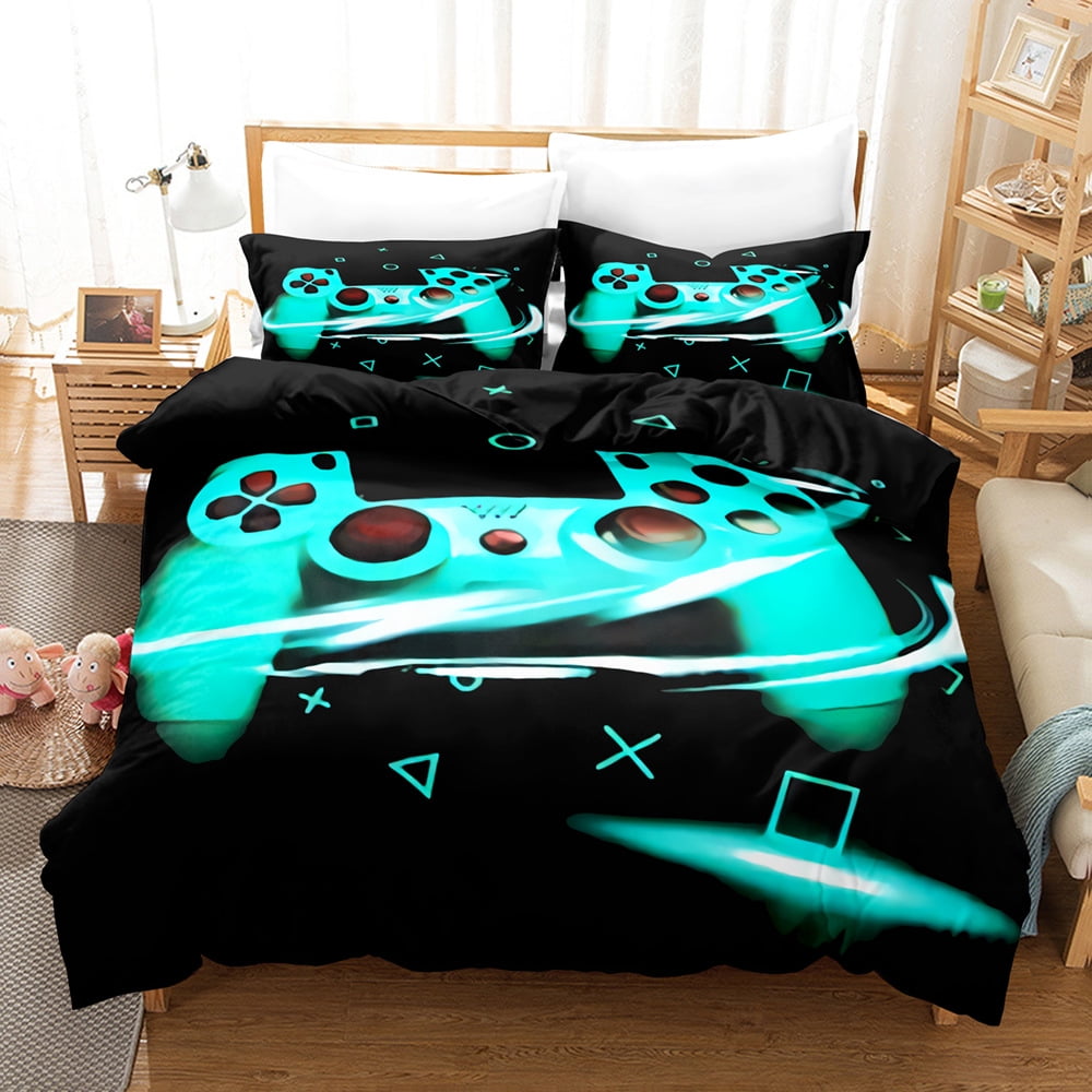 Modern Gamer Duvet Cover - Video Games Bedding Set for Kids - Video Game Comforter Cover Set ...