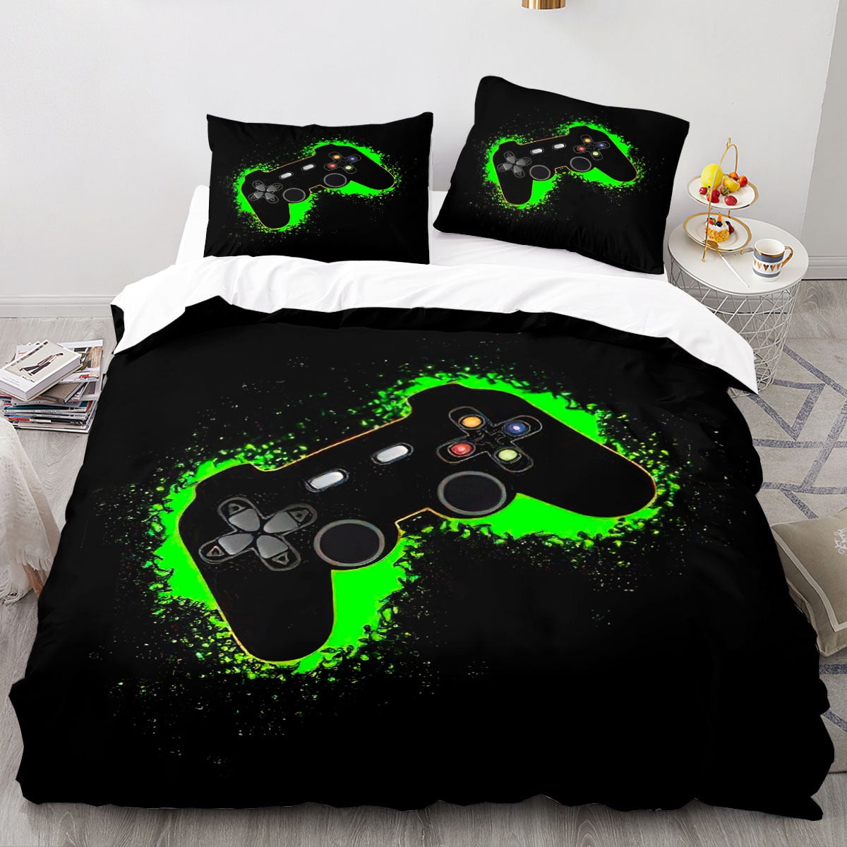 Modern Gamer Duvet Cover - Video Games Bedding Set for Kids - Video ...