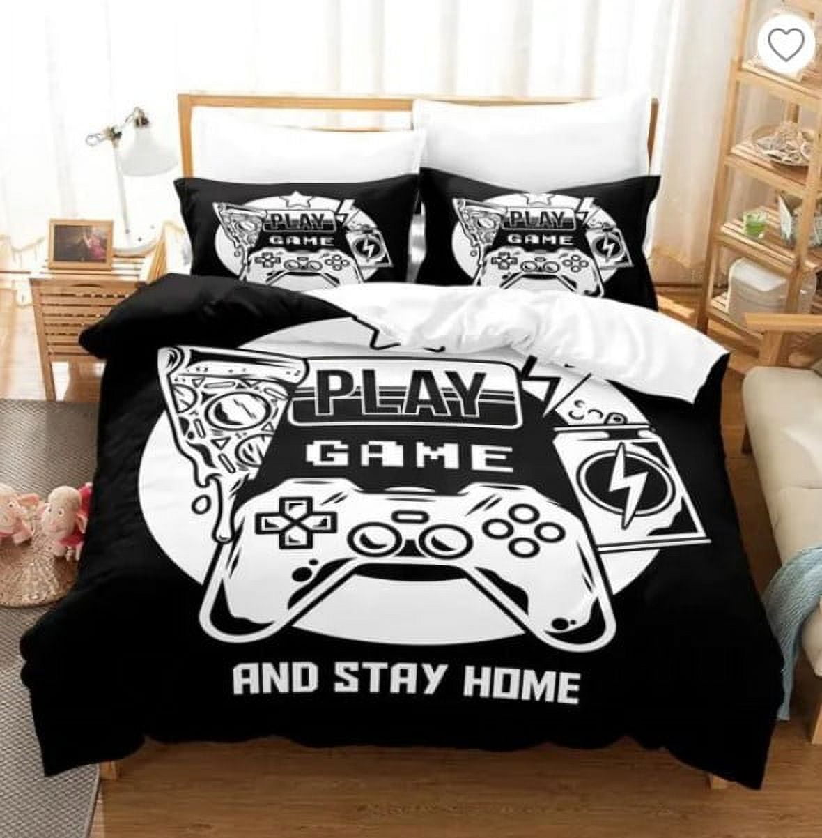 Modern Gamer Duvet Cover - Video Games Bedding Set for Kids - Video ...