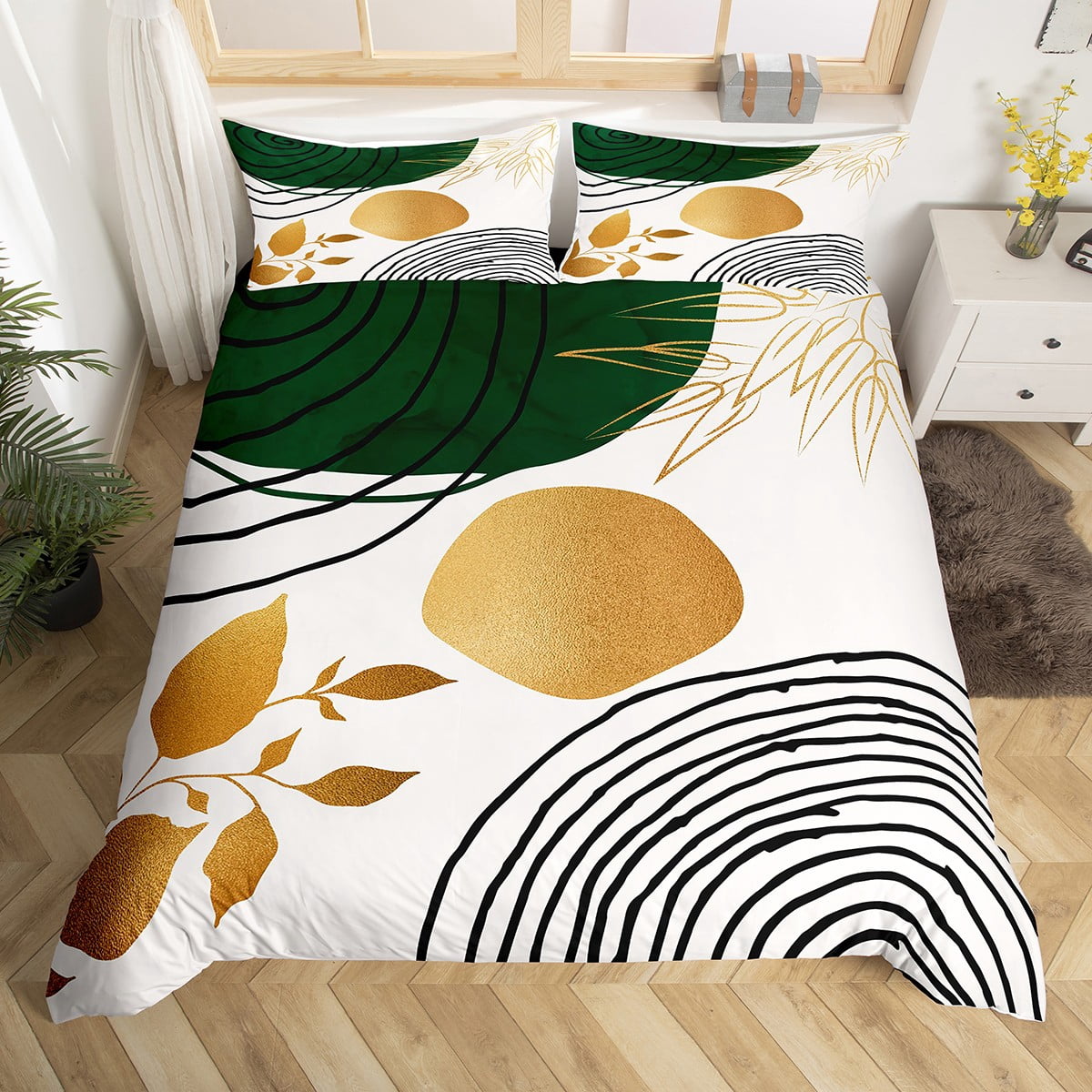 Modern Geometric Comforter Cover for Teens Youth Artists Minimalist ...
