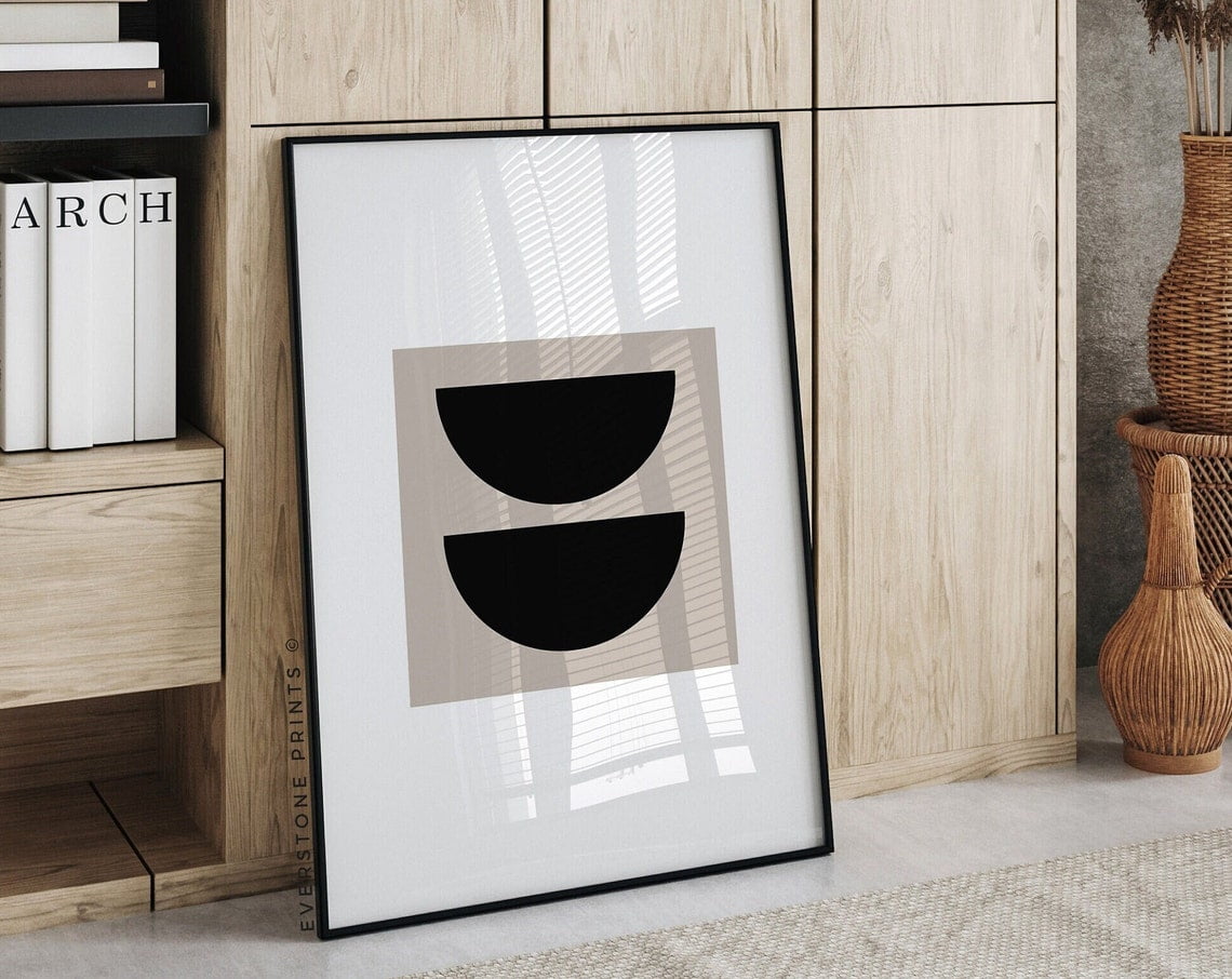 Modern Geometric Print, Abstract Poster, Mid Century Modern Art, Mid ...