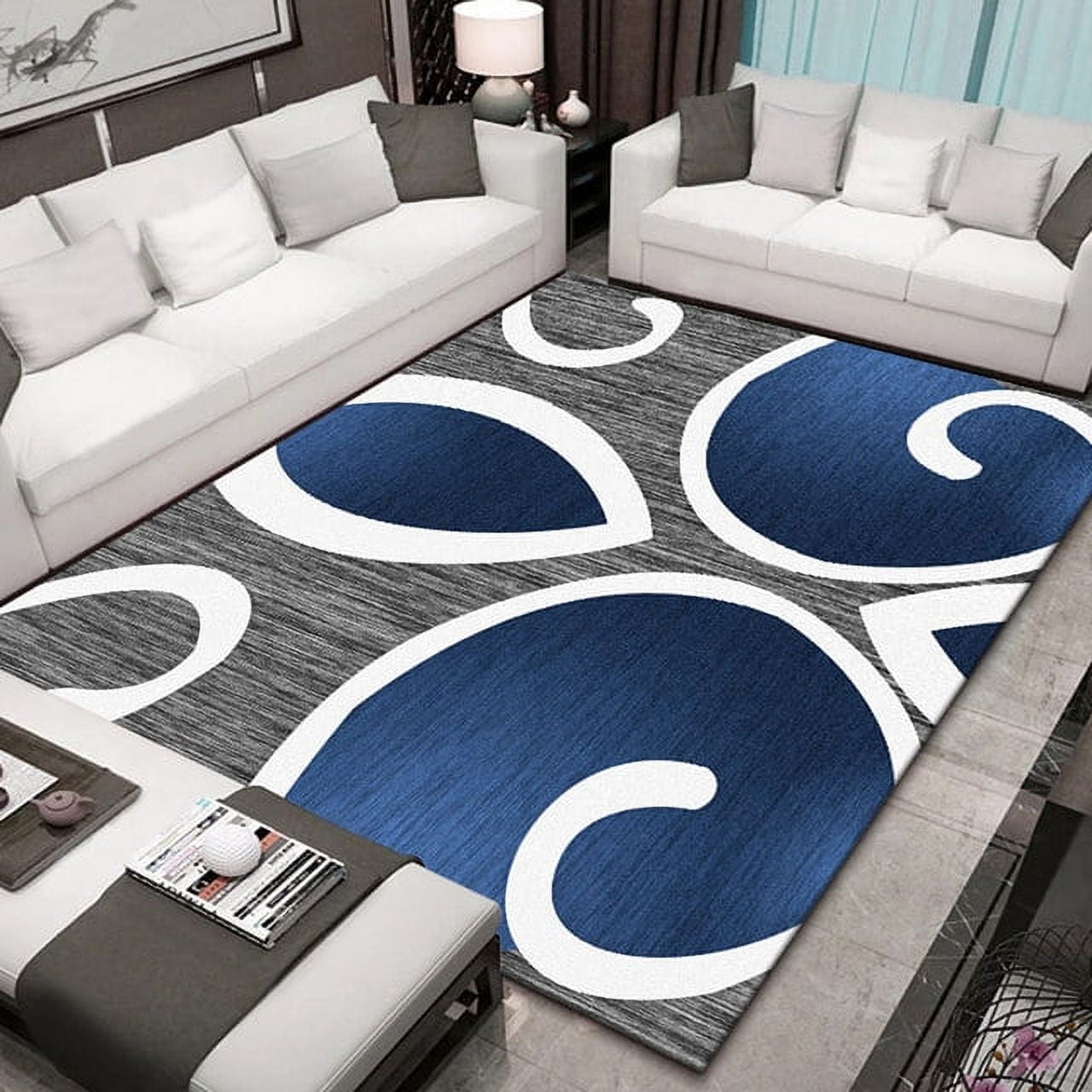 Modern Geometry Carpet for Living Room Luxury Home ration Sofa Table ...