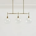 Modern Glam Linear Globe Chandelier,Mid-century inspiration,Chandelier for Dining Room,Living ...