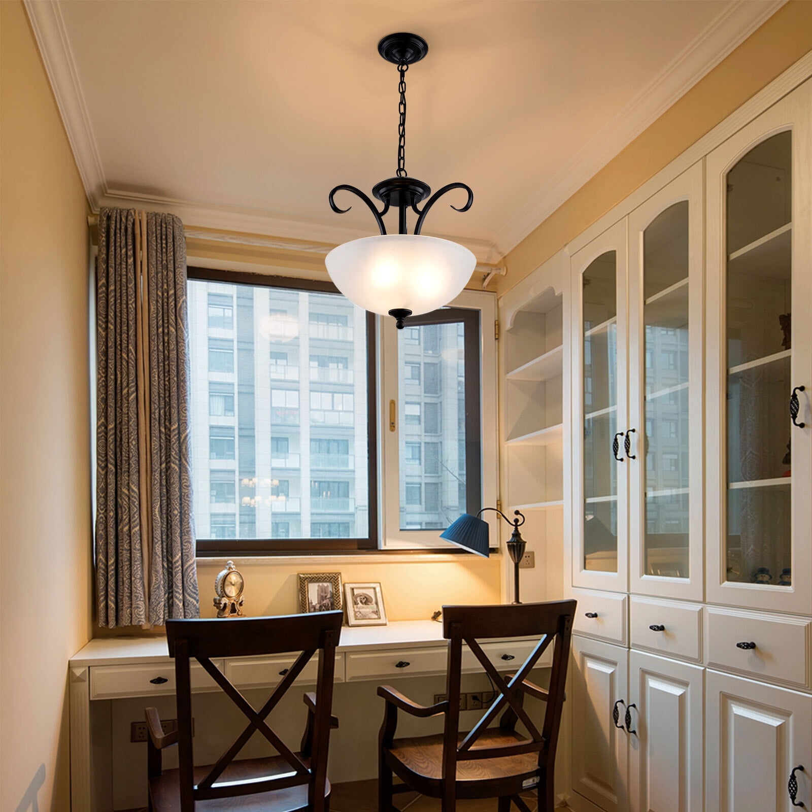 Modern Glass Chandelier Pendant Ceiling Lighting Fixture Living Rooms ...