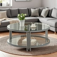 Contemporary Glass-Insert Dining Table, Black - Walmart.com