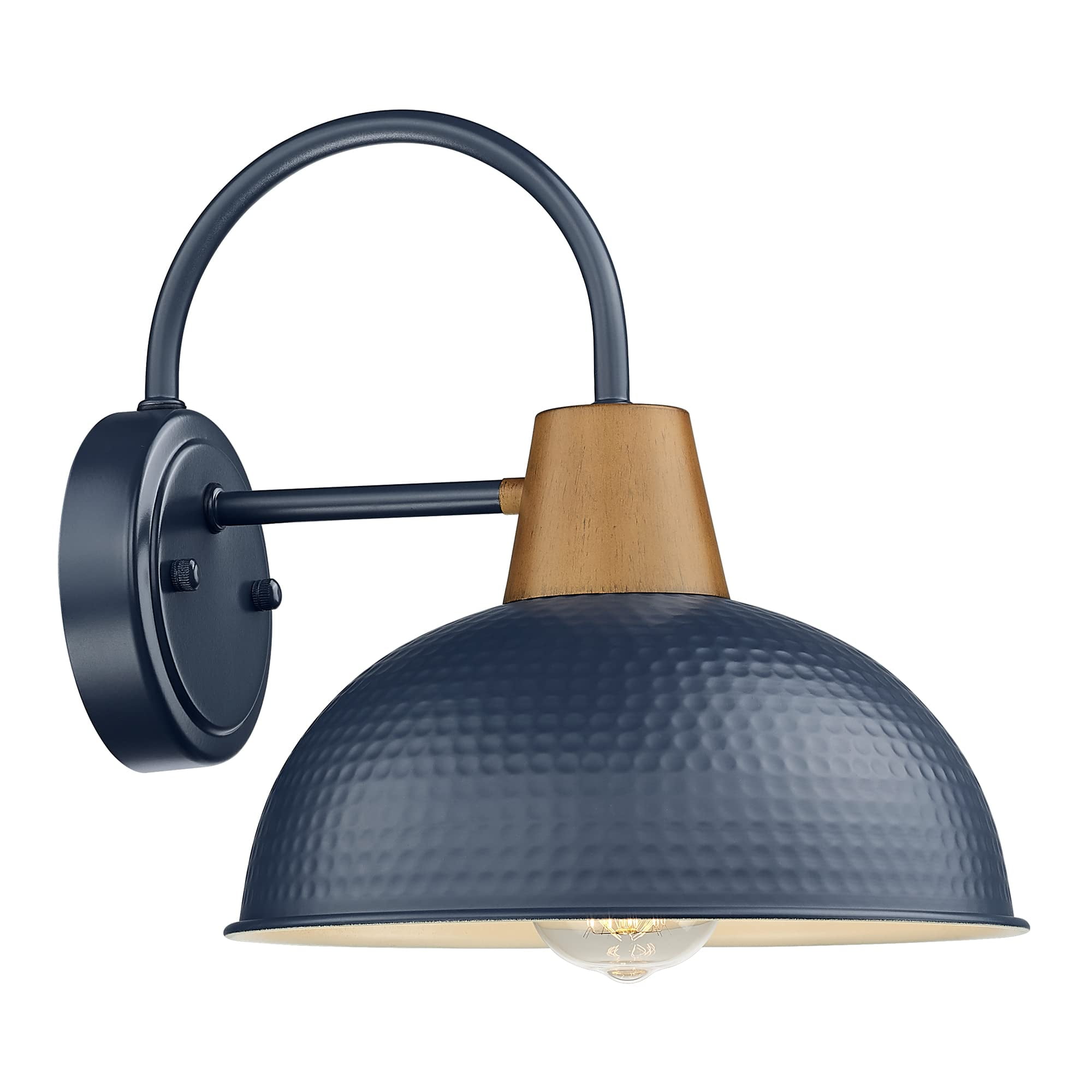 Modern Gooseneck Barn Lights Outdoor Blue Exterior Light Fixtures ...