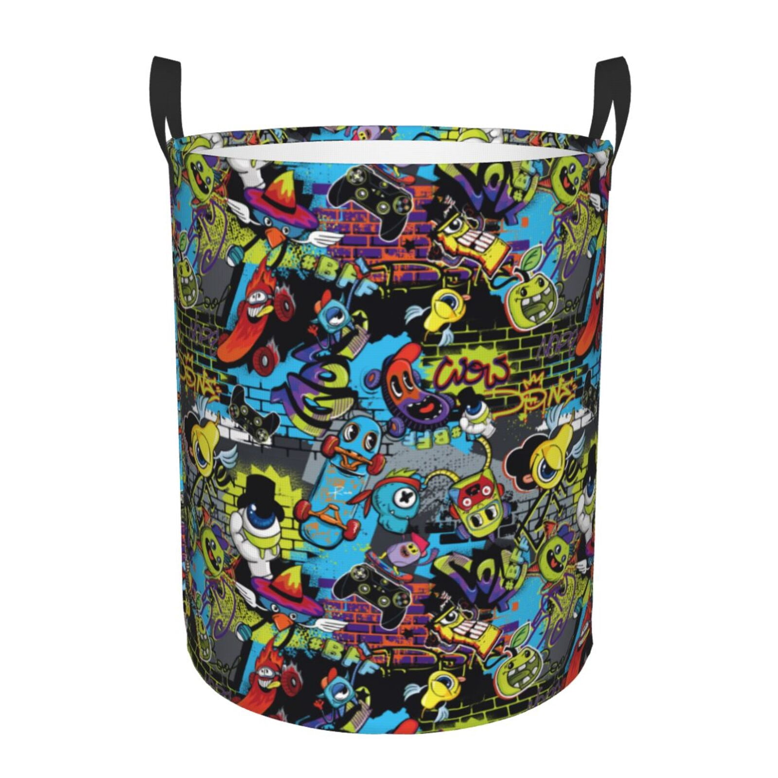 Modern Graffiti Q Version Eyes Laundry Basket, Laundry Hamper ...