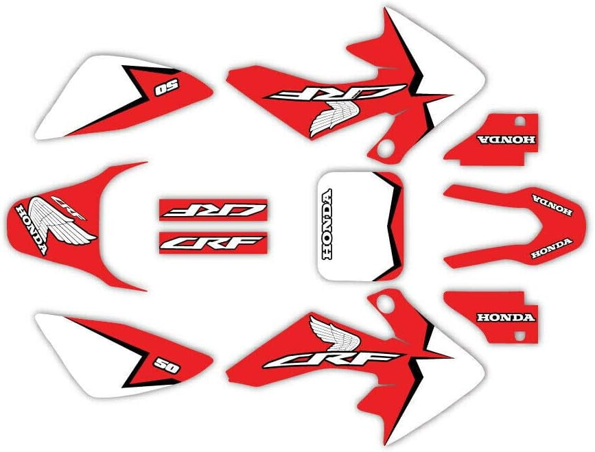 Modern Graphic Kit fits 04-19 CRF50 Graphic Kit Shroud Plastic Decal ...