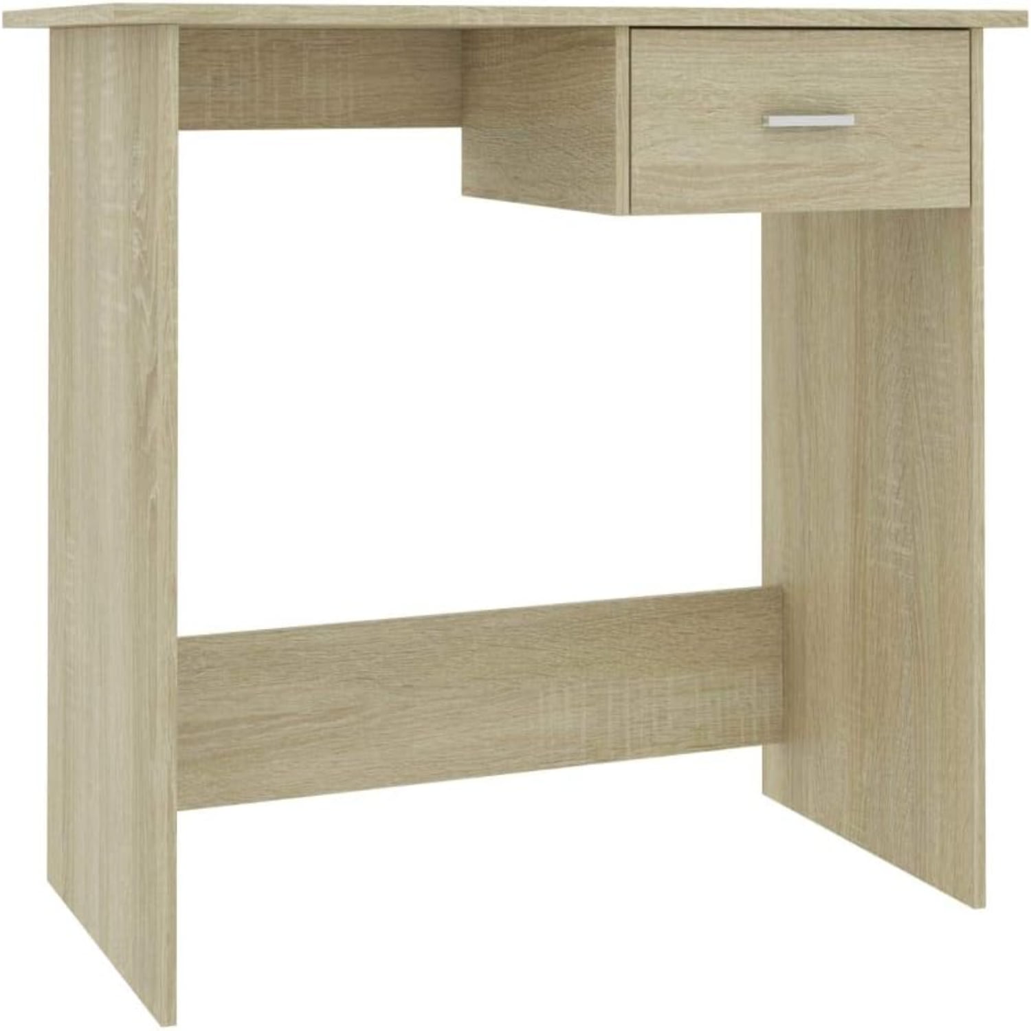 Modern Gray Desk - Compact Writing with Drawer - Space-Friendly ...