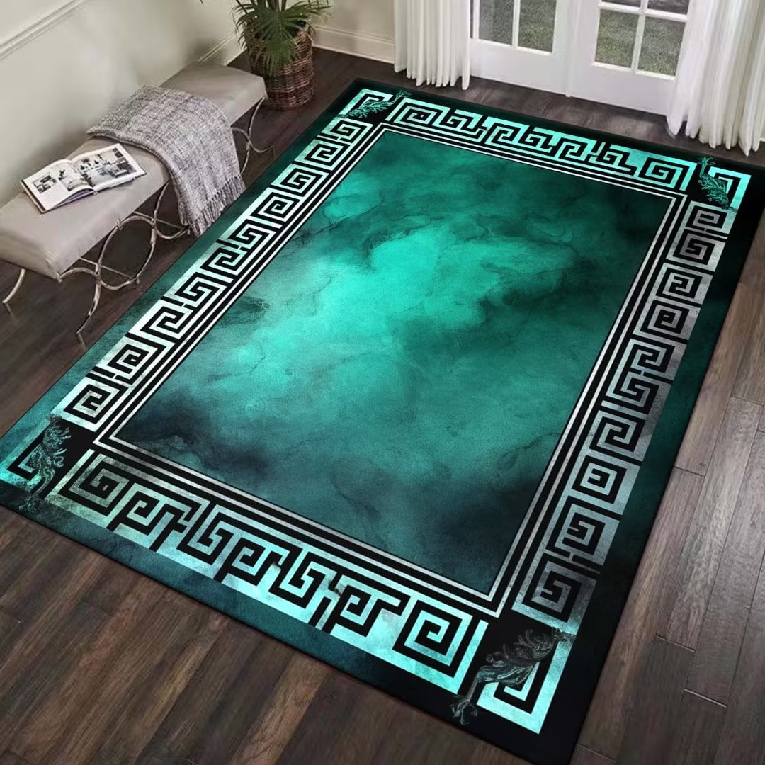 Modern Green Carpet for Living Room Large Size Bedroom Bedside Area Rug ...