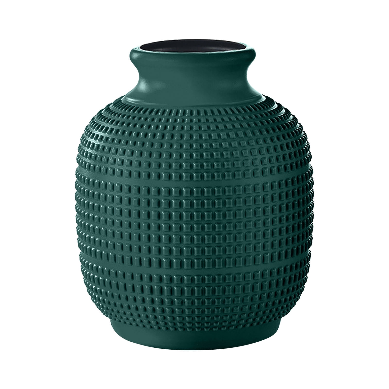 Modern Green Plastic Vase for Home Decor | Sturdy Decorative Flower ...