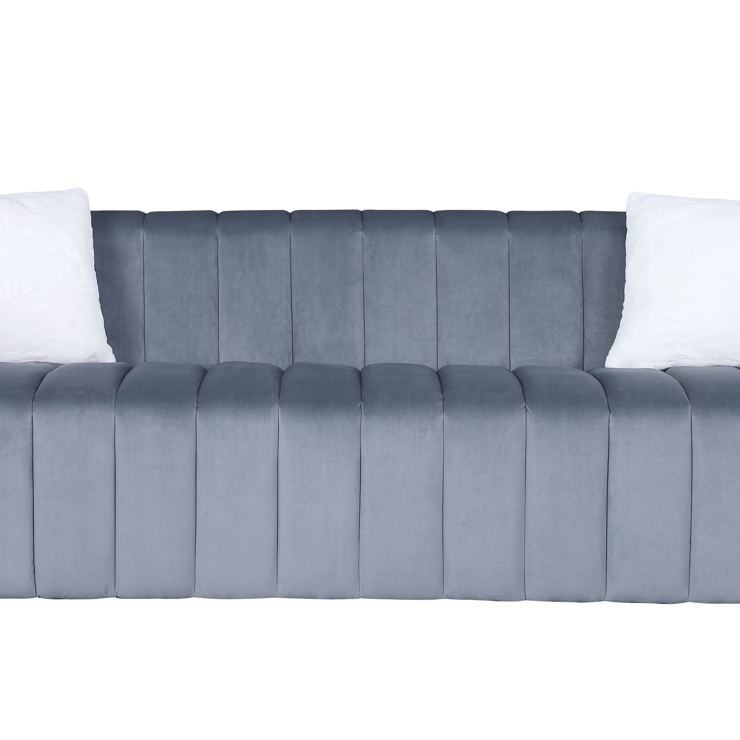 Modern Grey Chesterfield 3 Seater Channel Sofa - A Contemporary Twist ...
