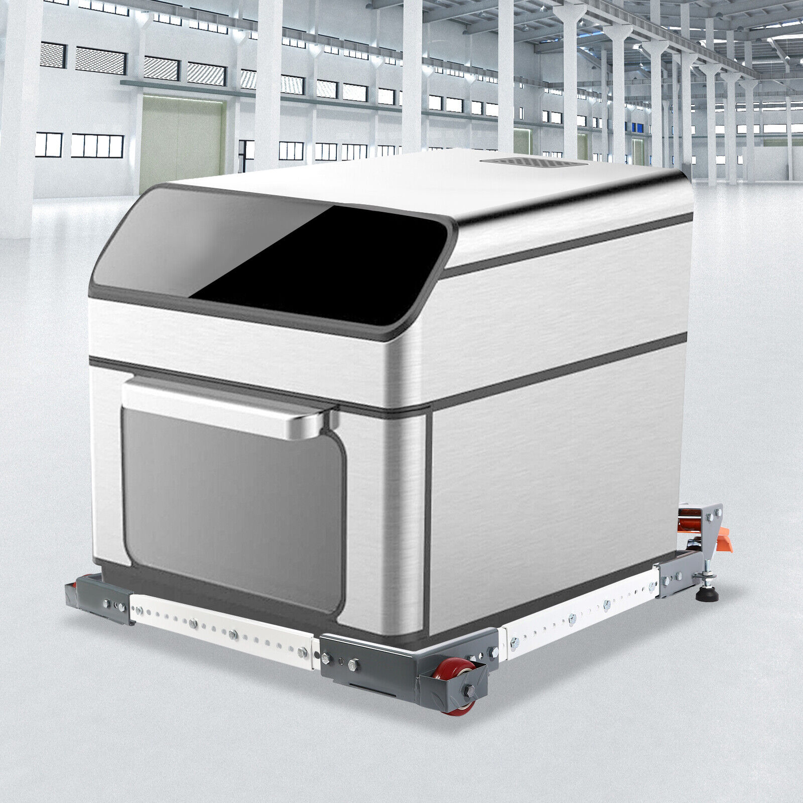 Modern Grey Q235 Steel Adjustable Mobile Base, 41.73*40*6.1 in Mobile ...