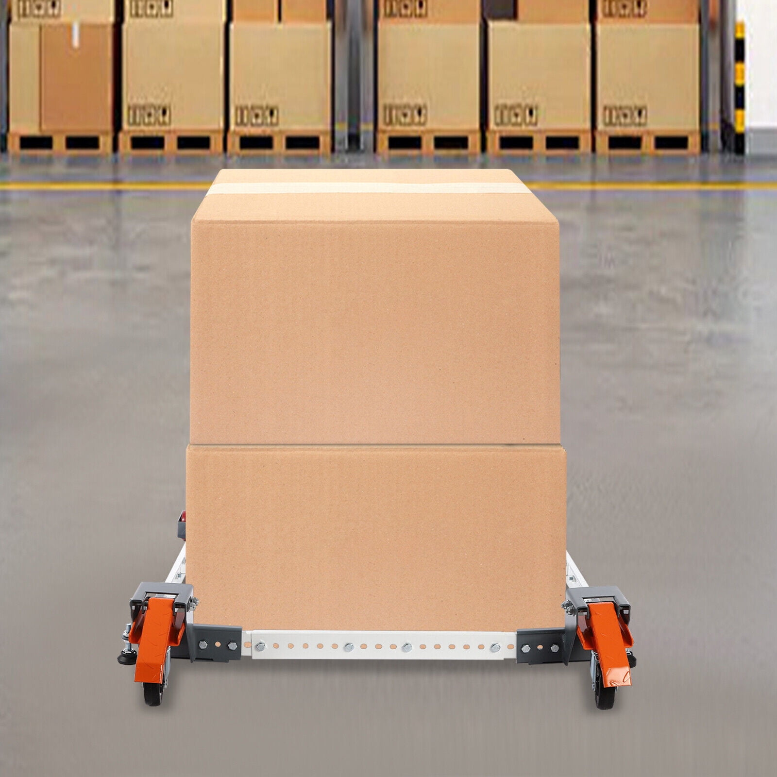 Modern Grey Q235 Steel Adjustable Mobile Base, 41.73*40*6.1 in With ...