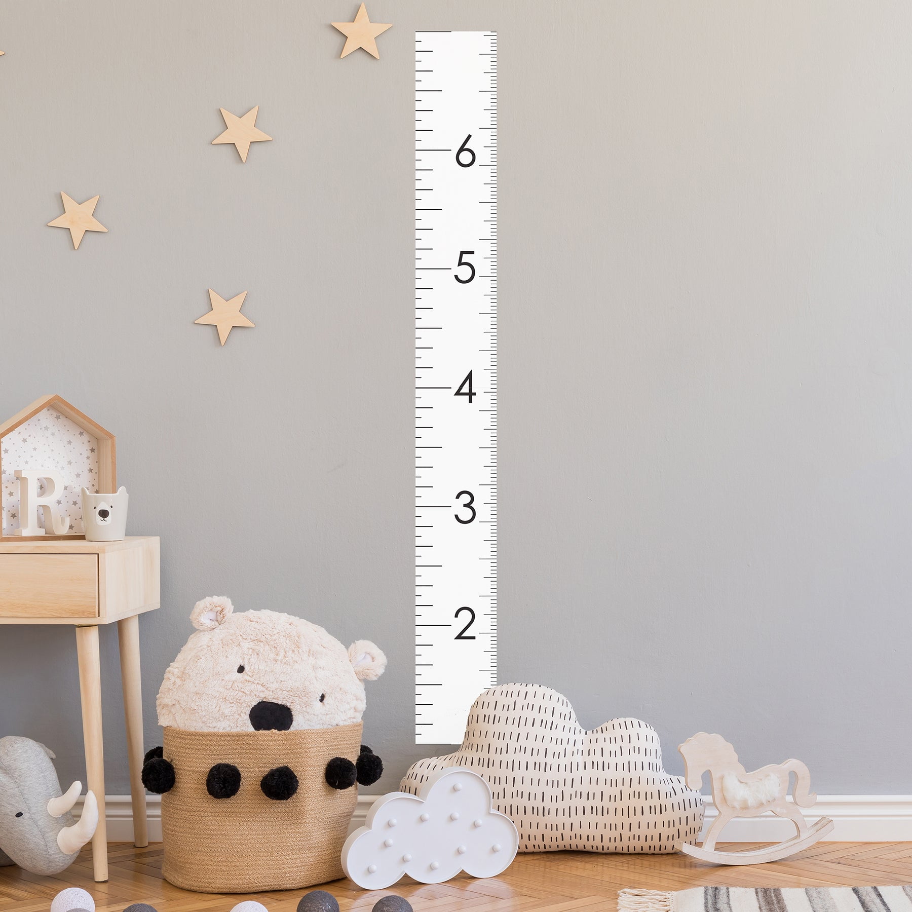 Modern Growth Chart White Wall Decals - Walmart.com