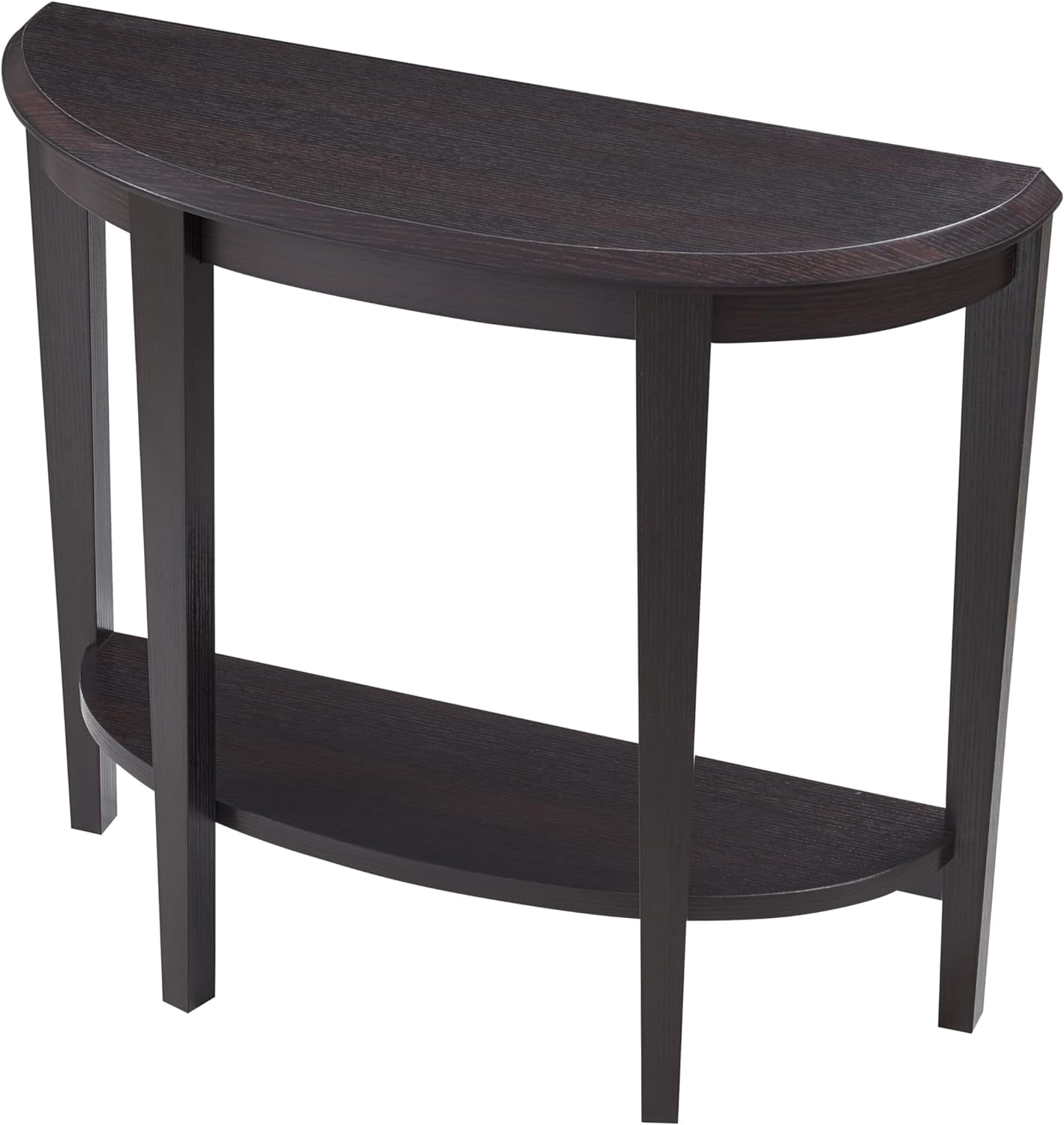 Modern Half Moon Accent Console Table with Storage Shelf, Decorative ...