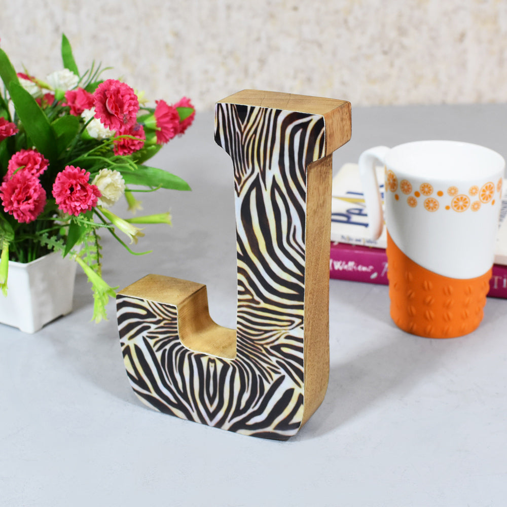 Modern Handmade Eco-Friendly "J" Alphabet Letter Block For Study Room ...