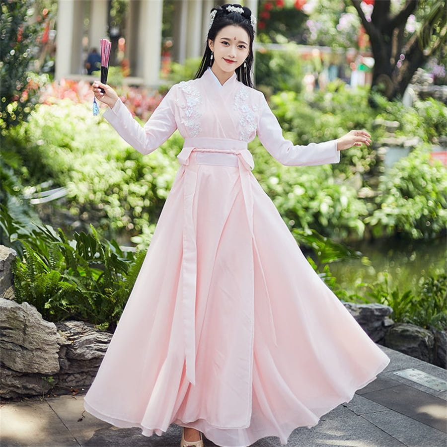 Modern Hanfu Woman Traditional Dress Kimonos Mujer Tang Dynasty Style ...