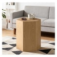 Modern Hexagon Coffee Table, Wood Side Table with Anti-Slip Pads ...