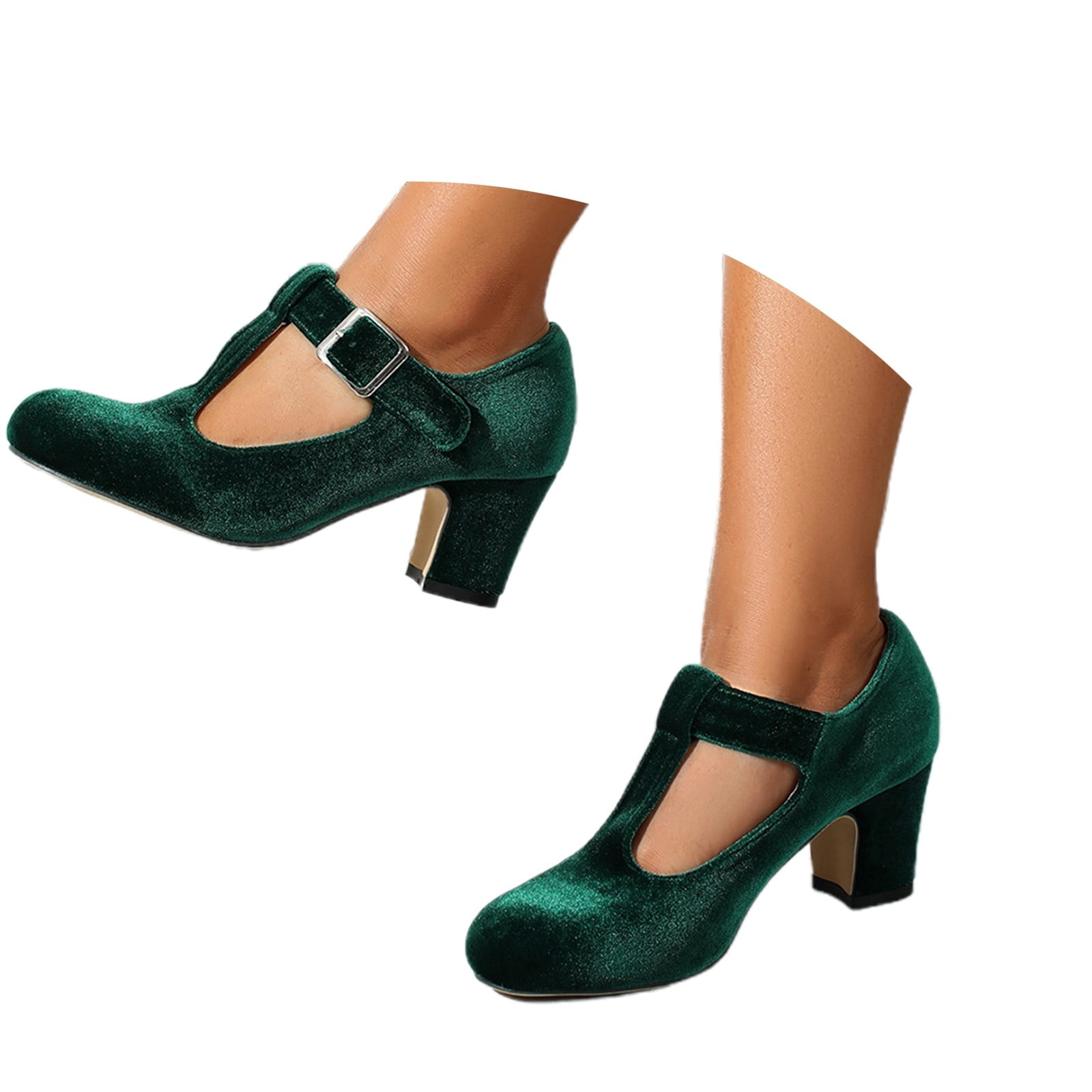 Modern High Heels for Women Block Heel Pumps Women Heels Chic Elegant ...
