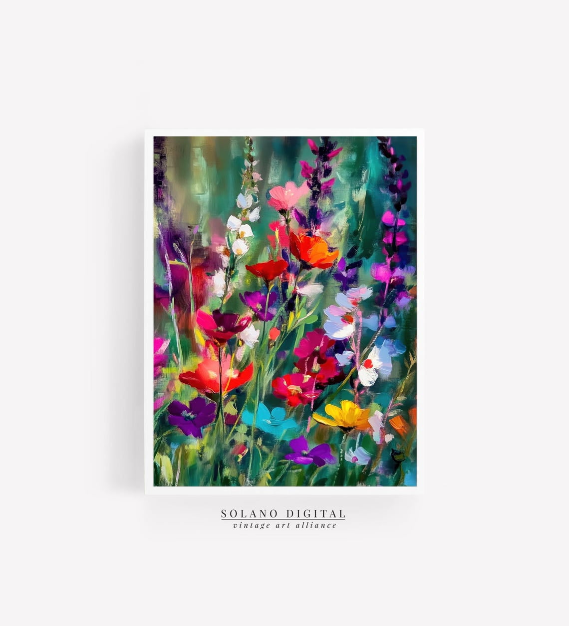 Modern Home Aesthetic Abstract Floral Decor Wildflower Wall Art Prints ...