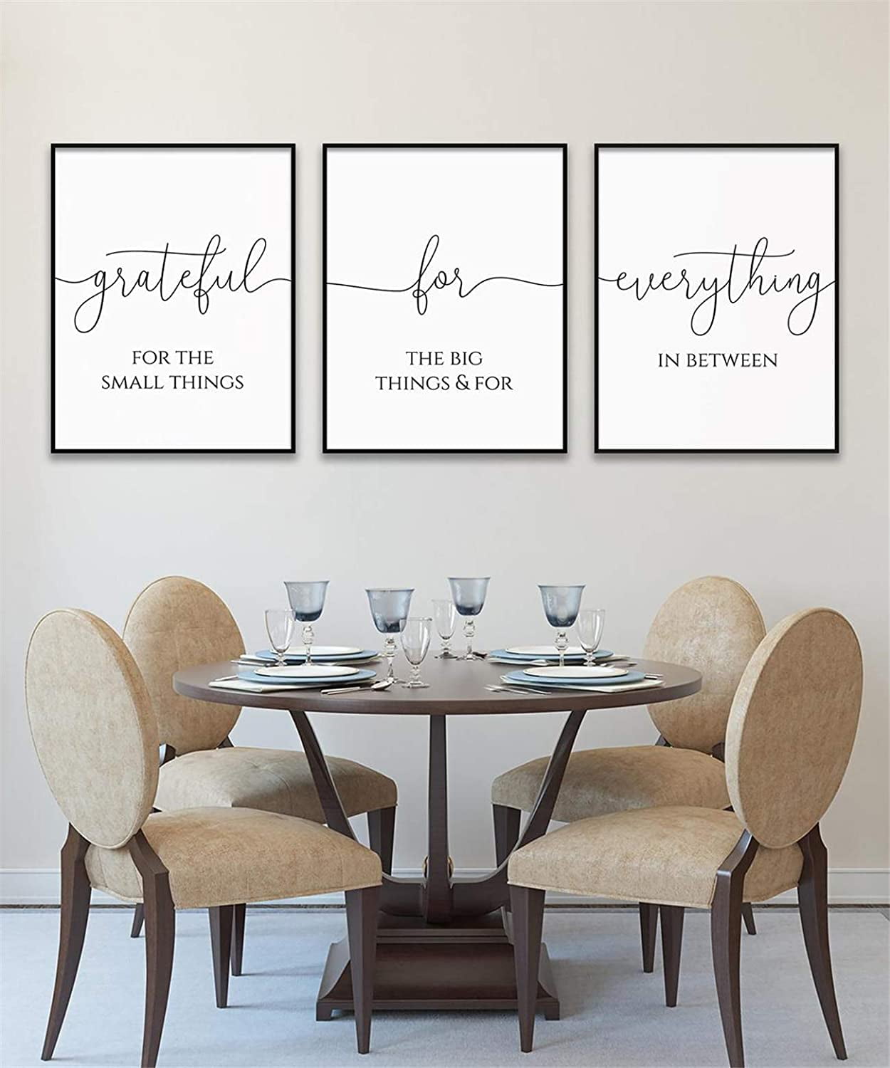 Modern Home Decor Motivational 3 Pieces Grateful For The Small Things ...