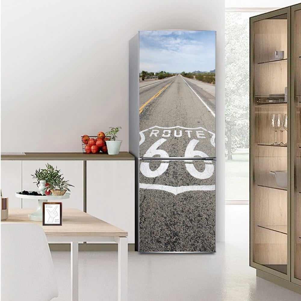 Modern Home Decor Refrigerator Wrap 3D Geometric Butterfly Flower ...