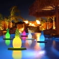 Modern Home Floating LED Pineapple: Colorful Light Decoration & Pool ...