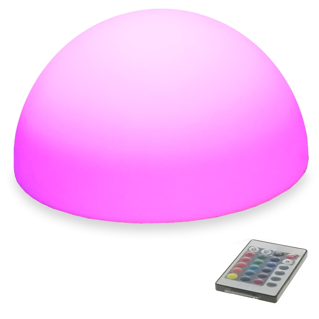 Modern Home Deluxe Indoor/Outdoor LED Glowing Half Sphere w/Infrared ...