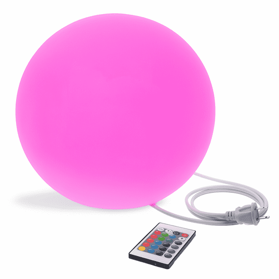 Modern Home LED Glow Ball – Color-Changing Plug-In Light Orb Sphere for ...
