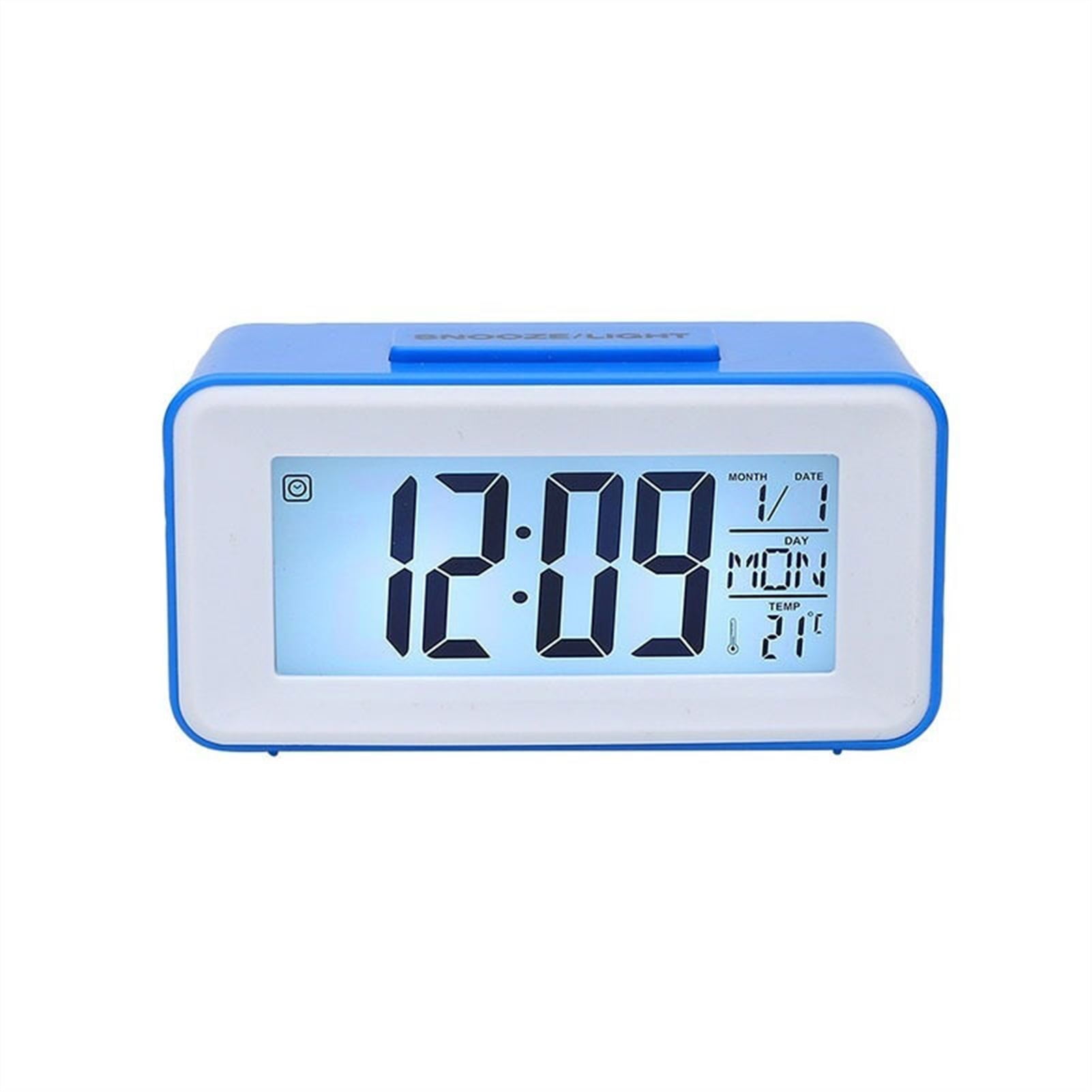 Modern Home Desk Digital Clock Snooze Alarm For Bedrooms Bedside Kids ...
