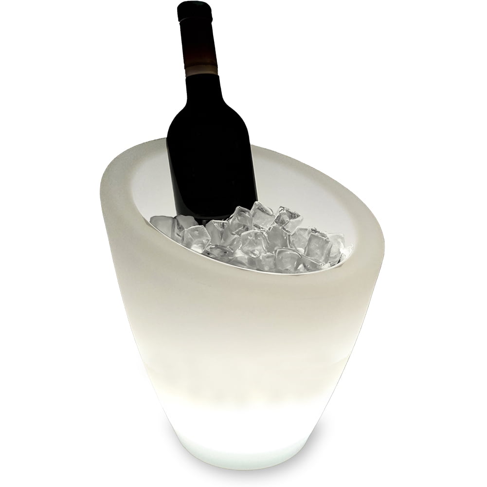 Modern Home LED Glowing Ice Bucket w/Infrared Remote Control - Walmart.com