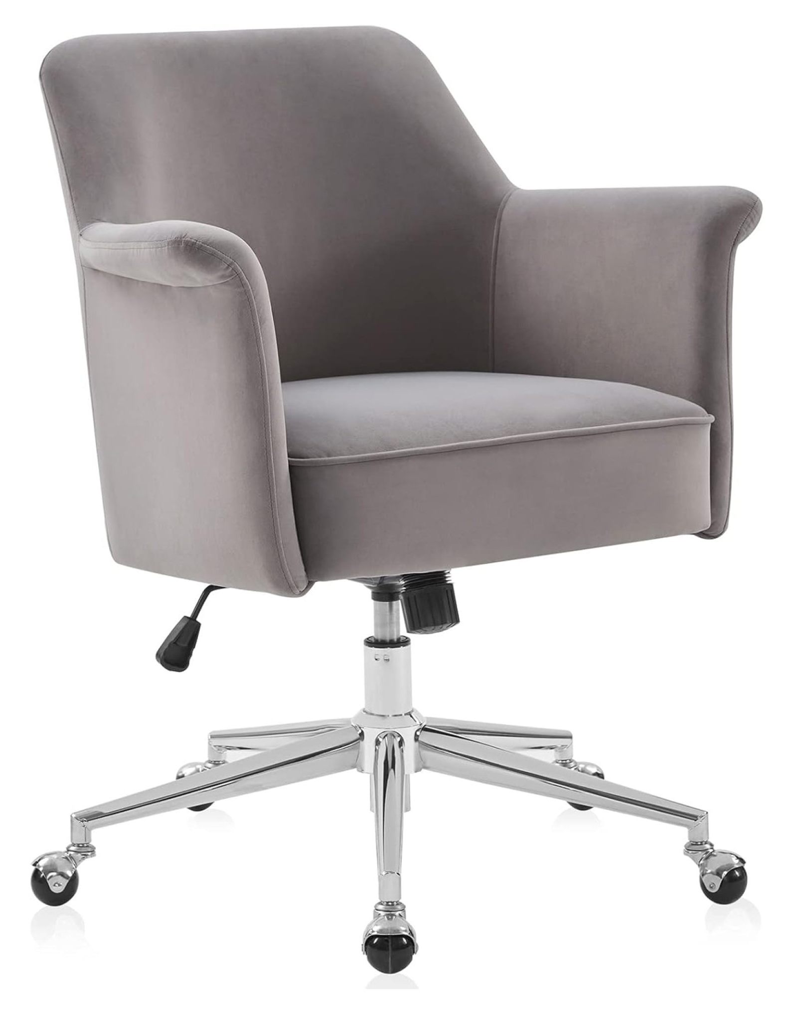 Modern Home Office Chair, 360 Degree Swivel Desk Chair Velvet Office ...