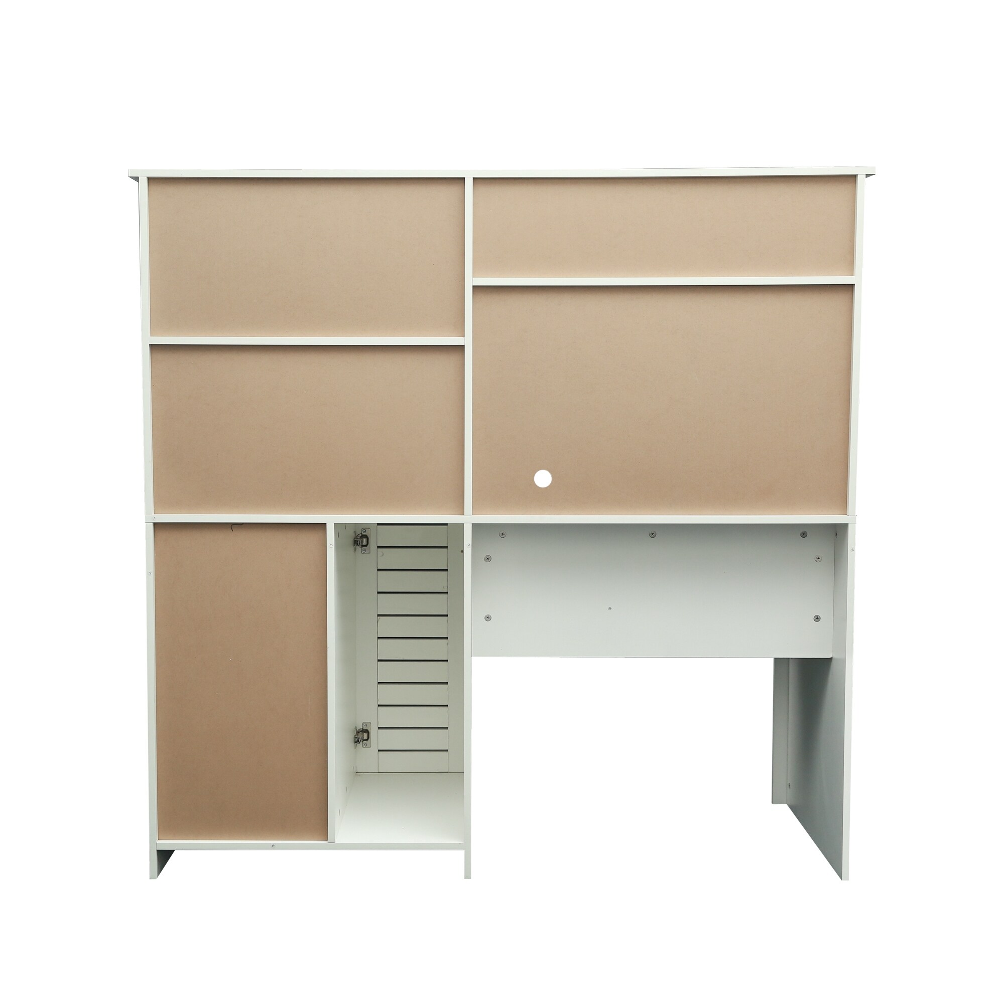 Modern Home Office Computer Desk with Hutch White - Walmart.com