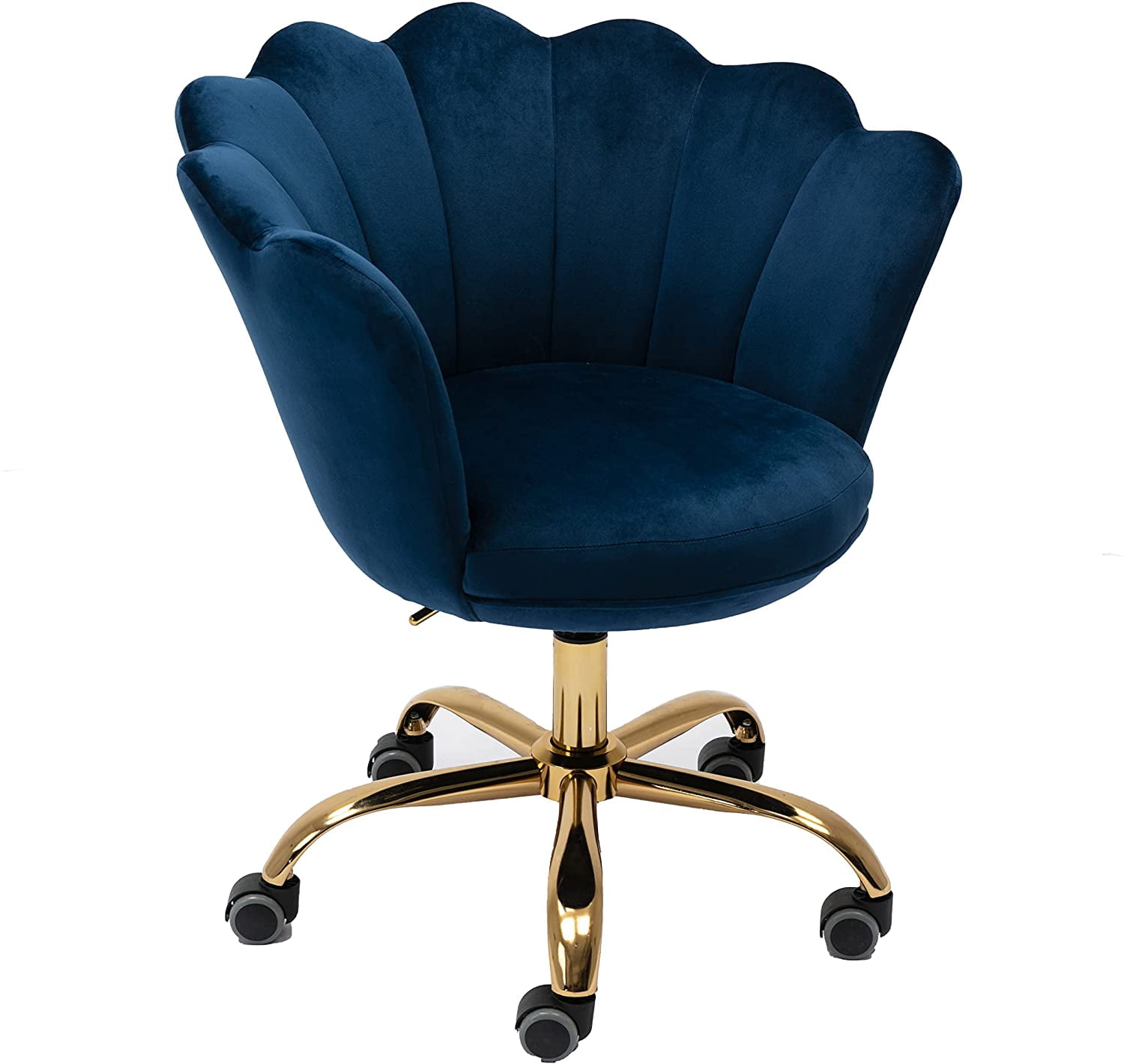 Modern Home Office Desk Task Chair with Swivel and Wheels, Velvet Olive ...