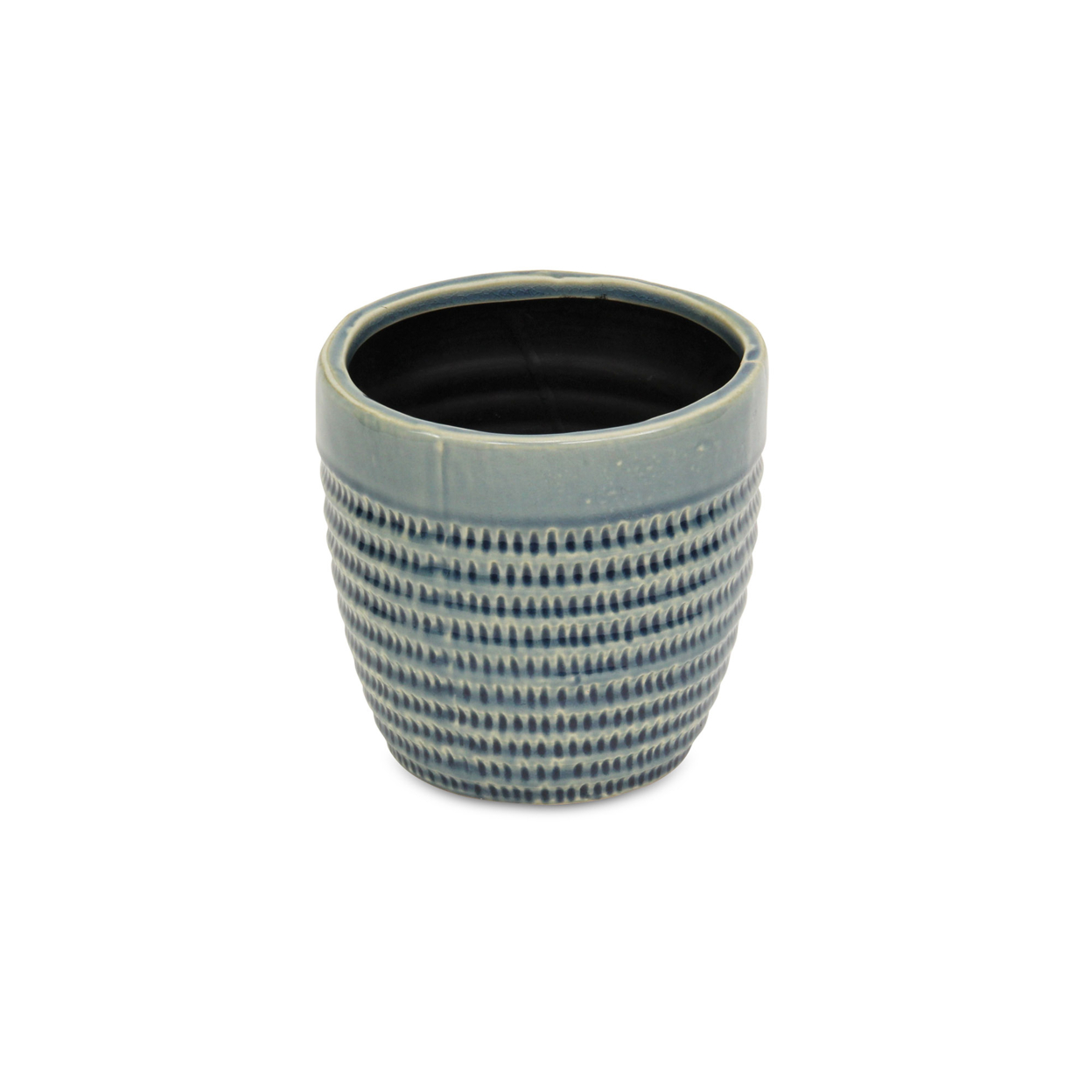 Modern Home Office Idola Tapered Blue Ceramic Pot - Large - Walmart.com