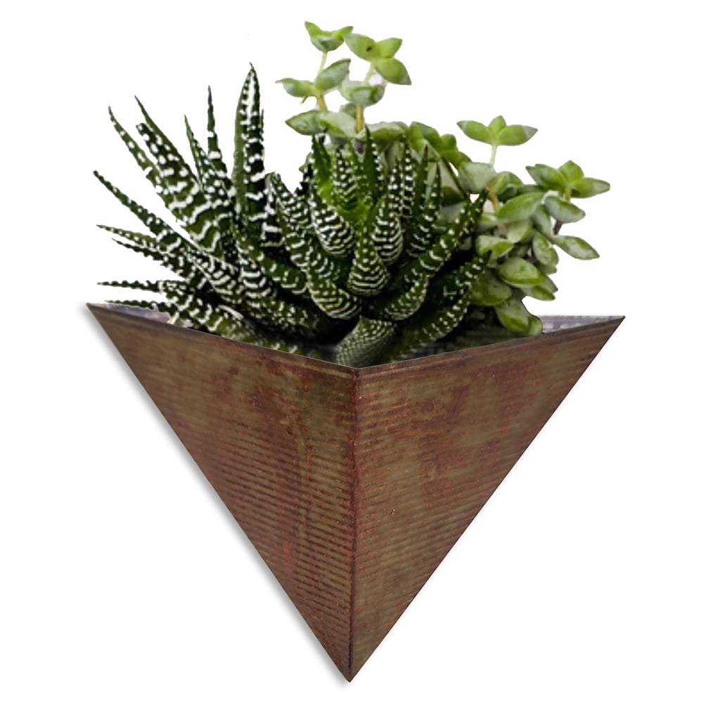 Modern Home Triangle Living Wall Mounted Galvanized Steel/Zinc ...
