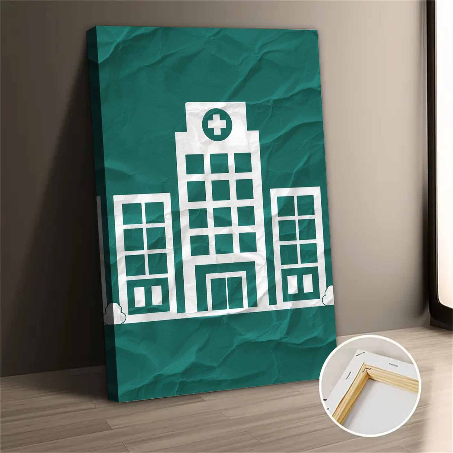 Modern Hospital Building Canvas Wall Art For Bedroom Living Room Decor ...