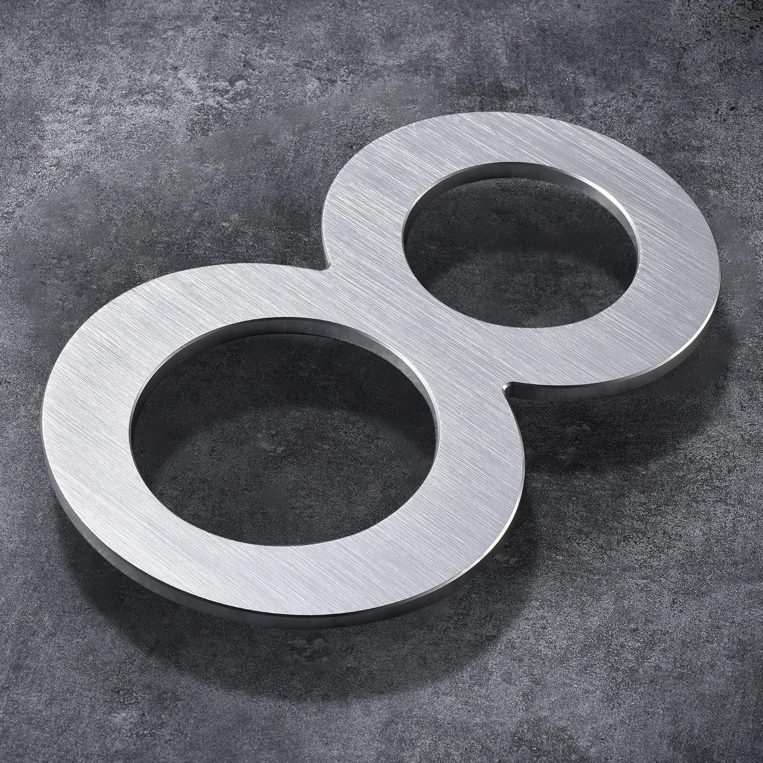 Modern House Numbers - 10 Inch Floating Home Address Number 8 with ...